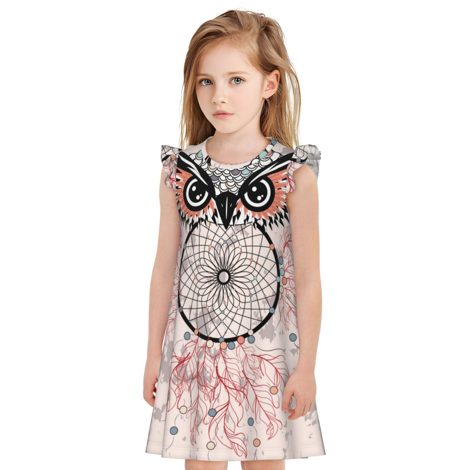 Pofeuu Dreamcatcher With Owl Print Girls Nightgowns, Nightgown Princess ...