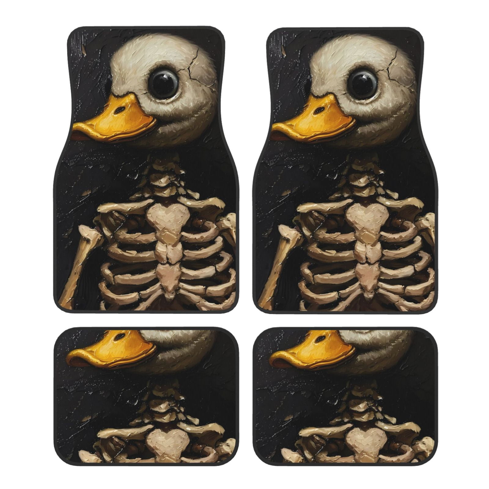 Pofeuu Duck Bones Print Car Foot Mat Set of 4 Pieces - All-Weather Full ...