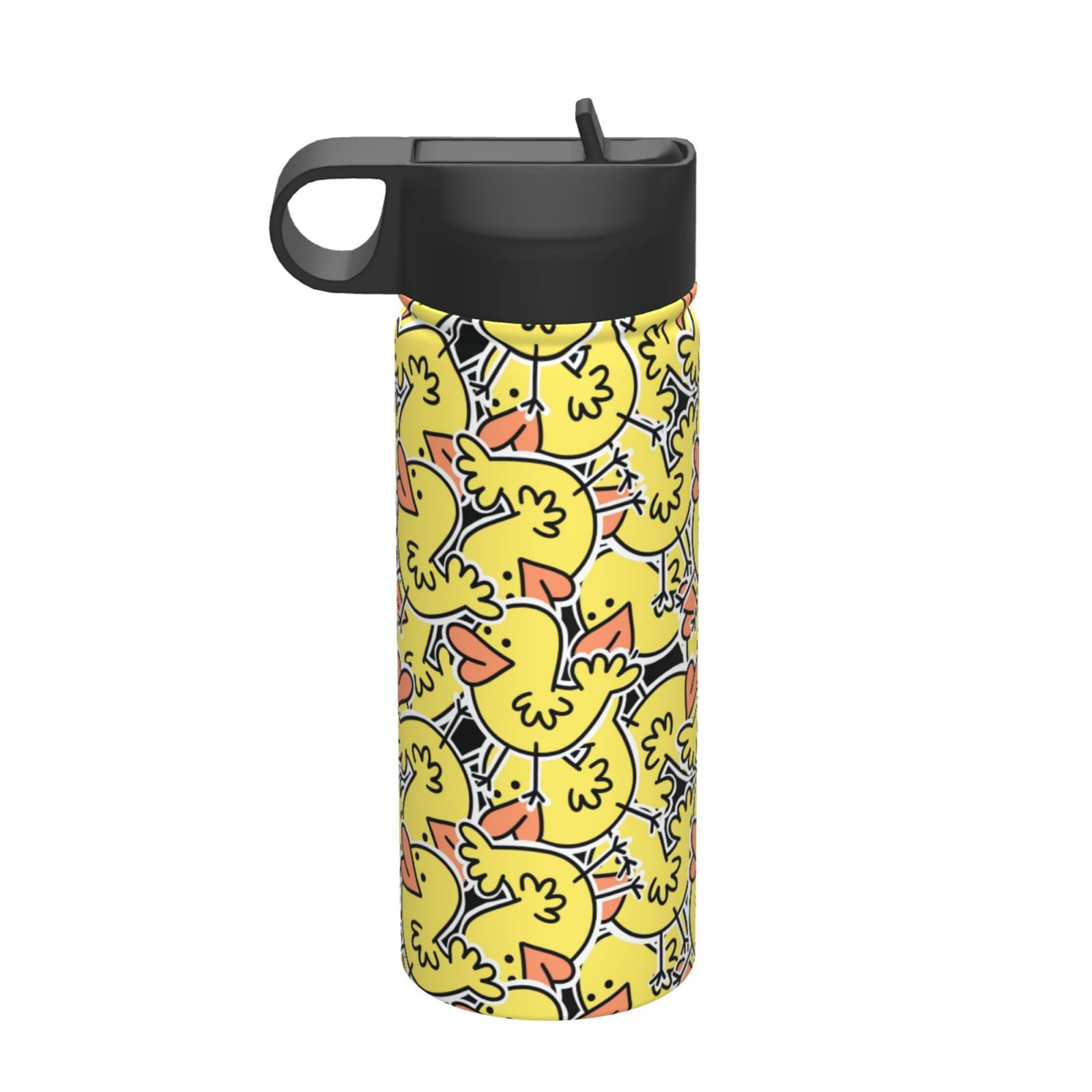Pofeuu Ducks Print 18oz Sports Insulated Kettle, Sports Bottle Water ...
