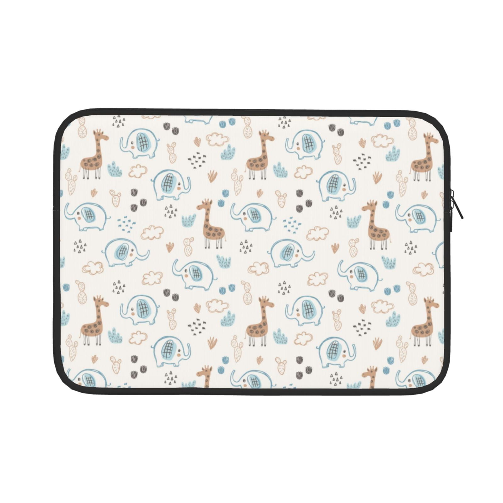 Pofeuu Elephants And Giraffes Print Laptop Carrying Case,13-15-Inch ...