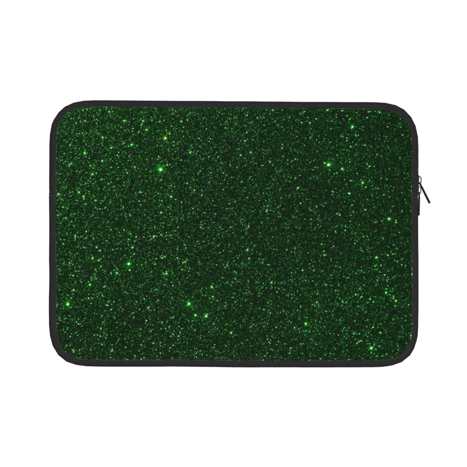 Pofeuu Emerald Green Sparkling Print Laptop Carrying Case,13-15-Inch ...