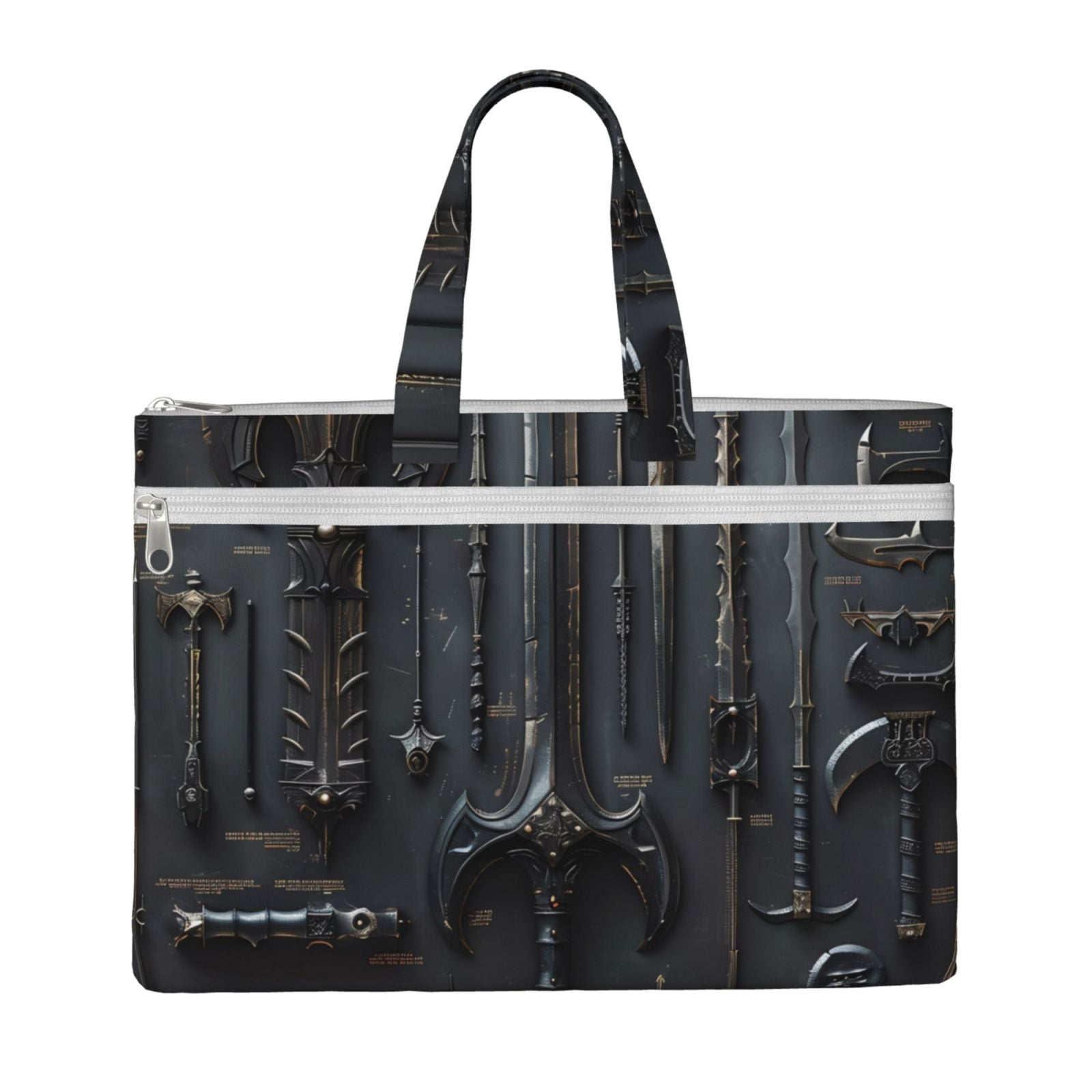 Pofeuu Fantasy Medieval Weaponry Print Laptop Bag Carrying - Computer ...
