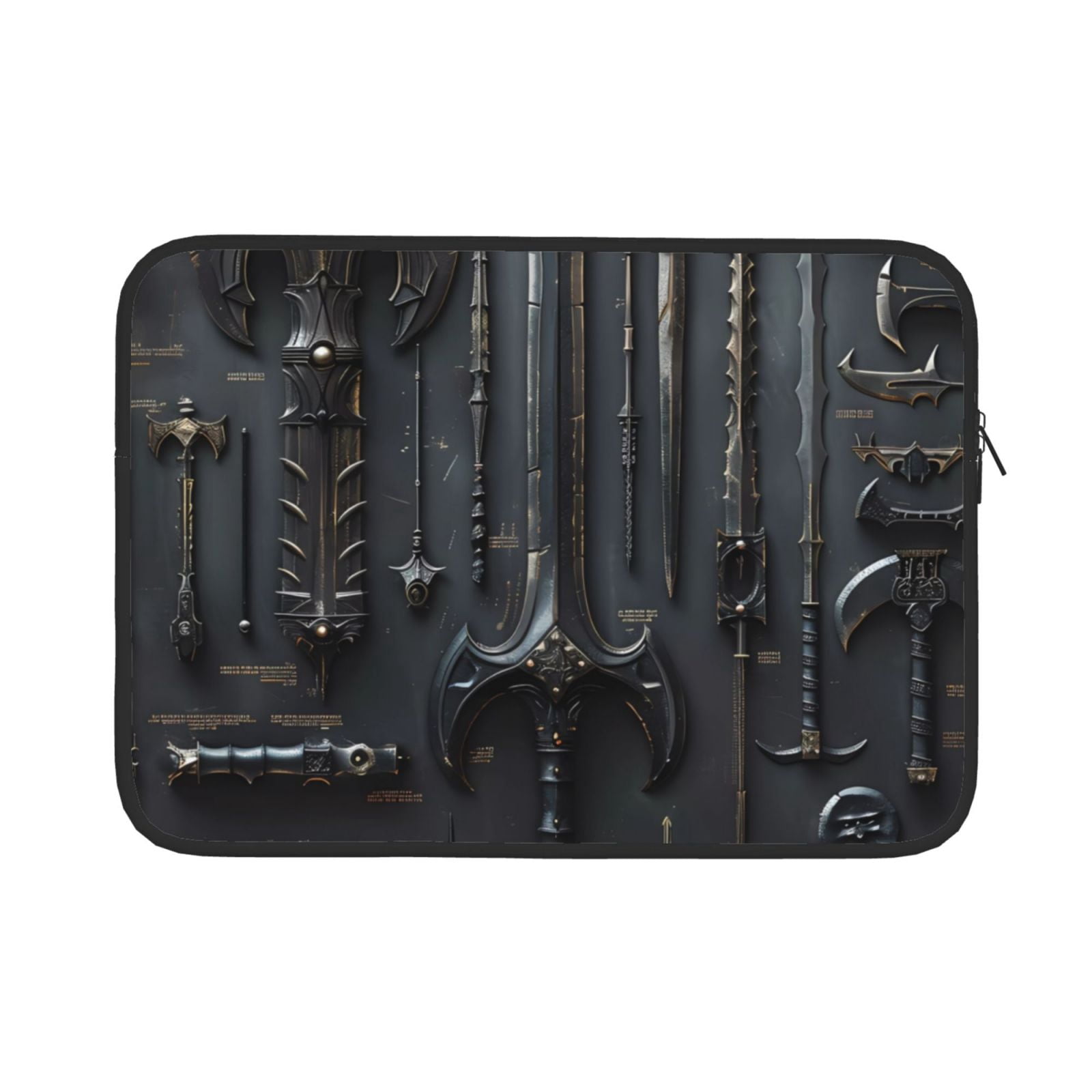 Pofeuu Fantasy Medieval Weaponry Print Laptop Carrying Case,13-15-Inch ...