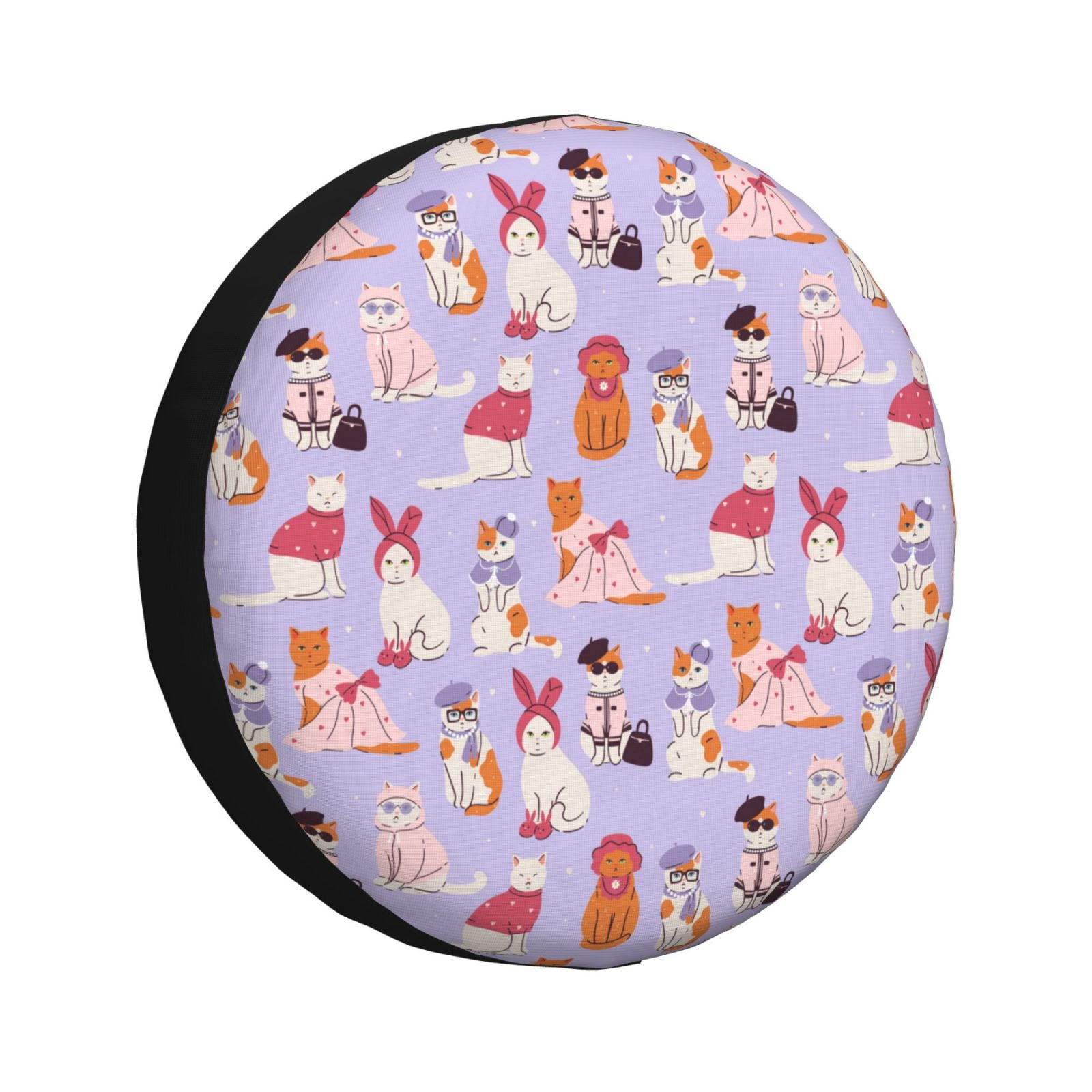 Pofeuu Fashionable Cats Print Spare Tire Wheel Cover for Car Truck SUV ...