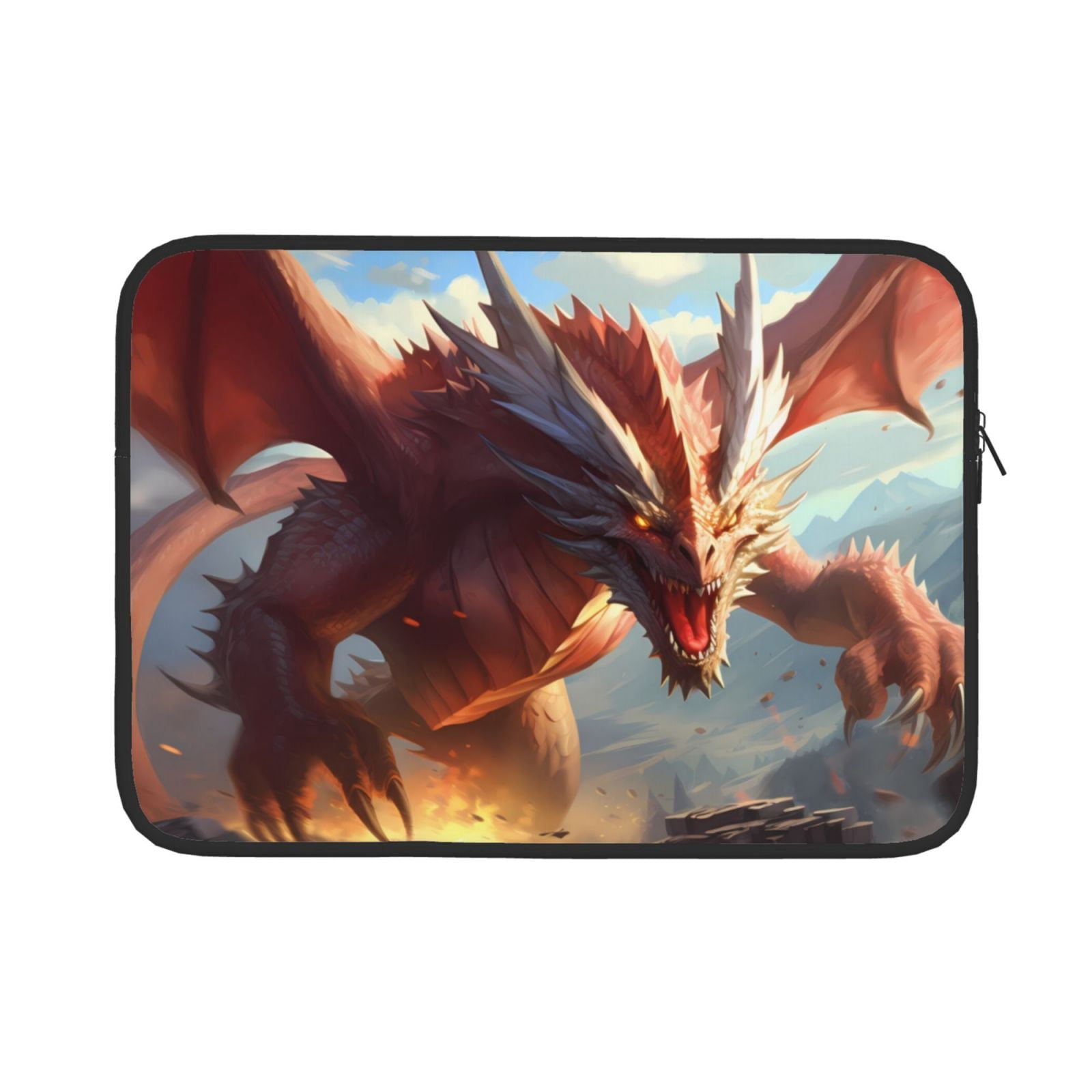 Pofeuu Ferocious Dragon Fury Print Laptop Carrying Case,13-15-Inch ...