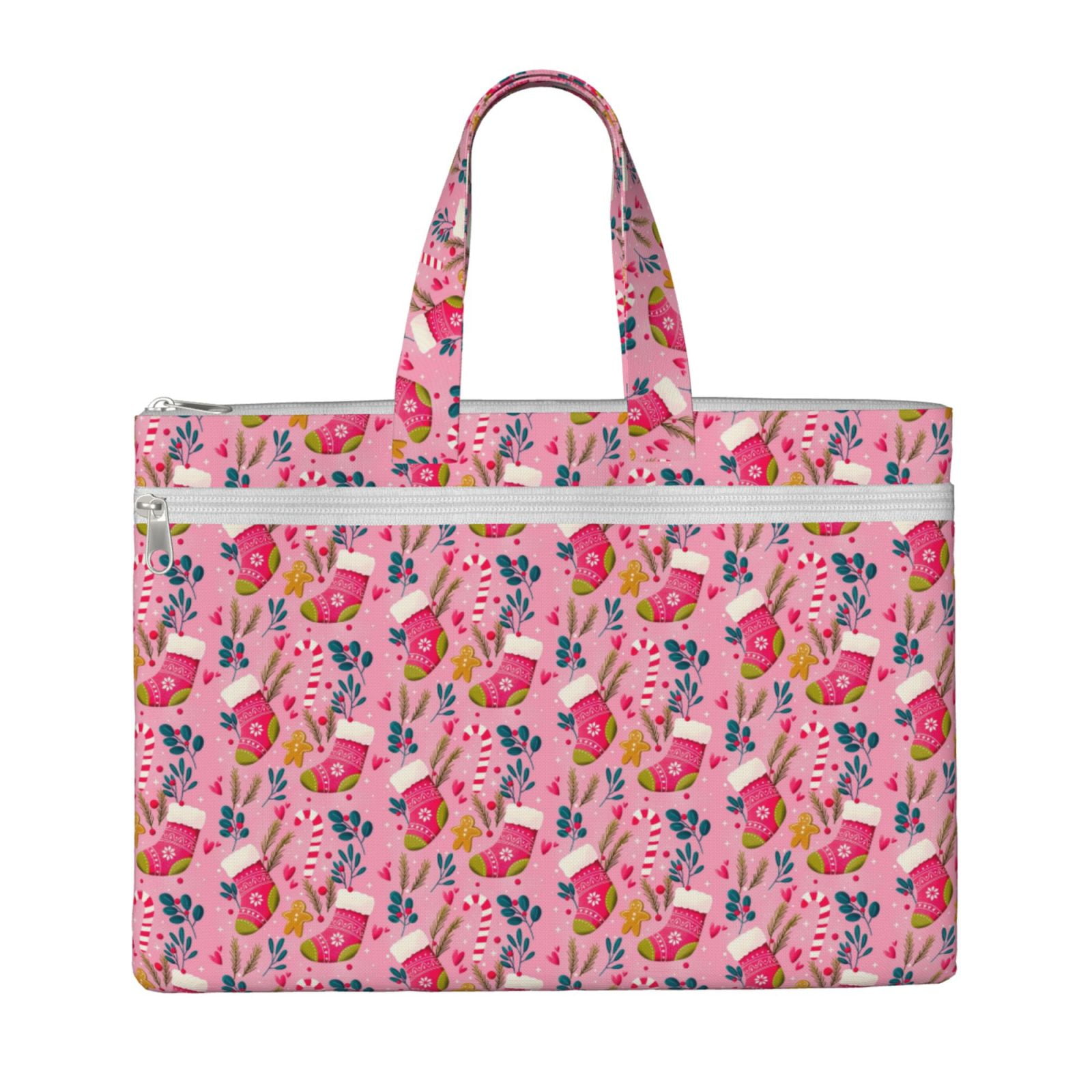 Pofeuu Festive Christmas Stocking Cheer Print Laptop Bag Carrying ...