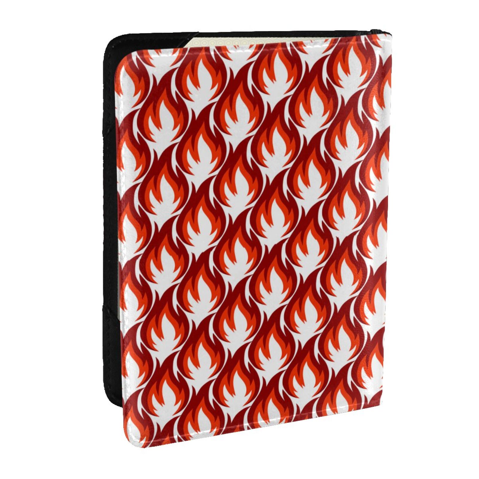 Pofeuu Fire Symbols Print Travel Document Organizer Passport Holder Men ...