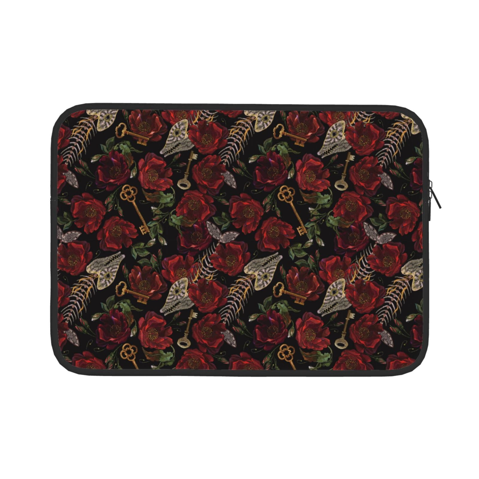 Pofeuu Fishbone Rose Print Laptop Carrying Case,13-15-Inch Laptop and ...