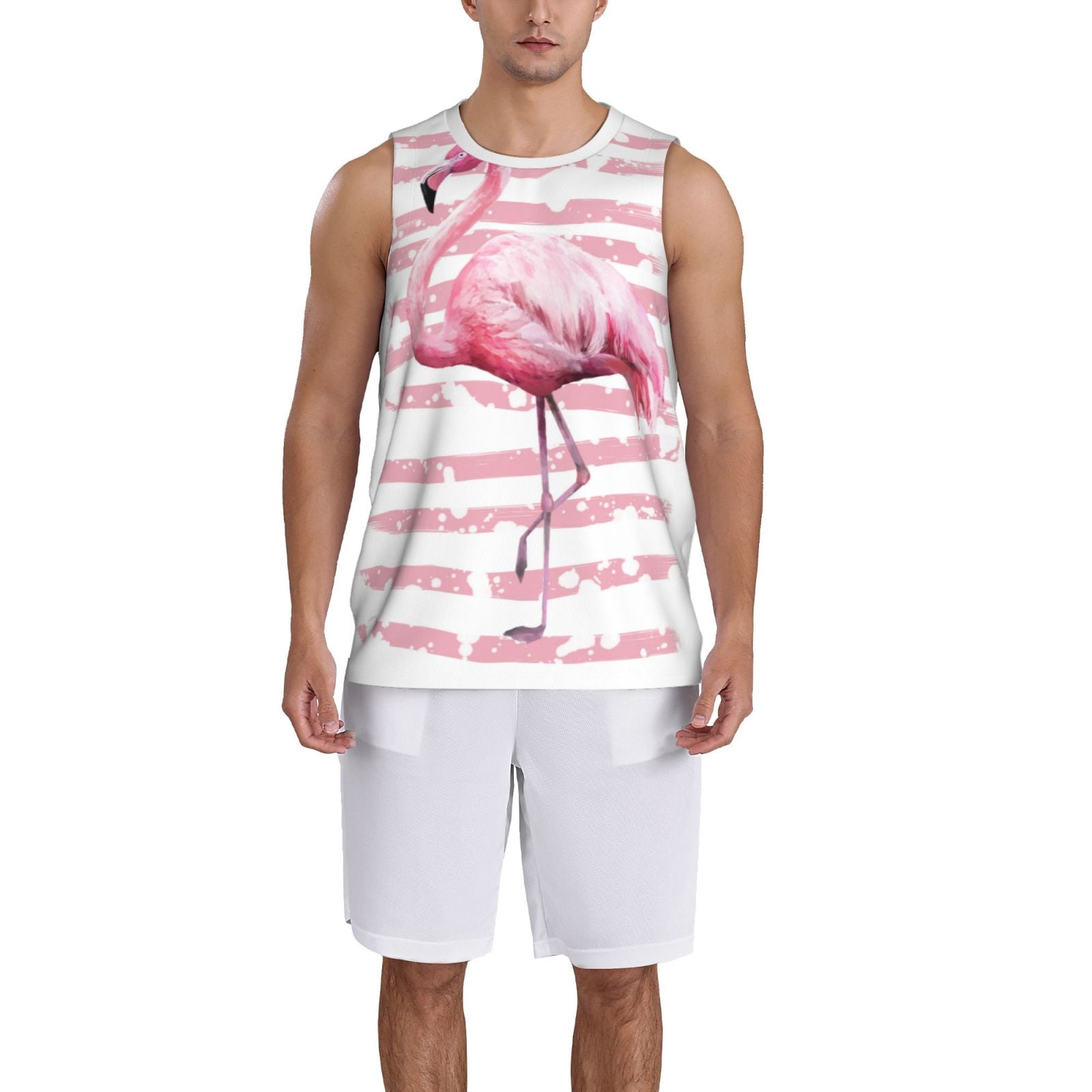 Pofeuu Flamingo Print Basketball Jersey, Shirts for Men Youth ...