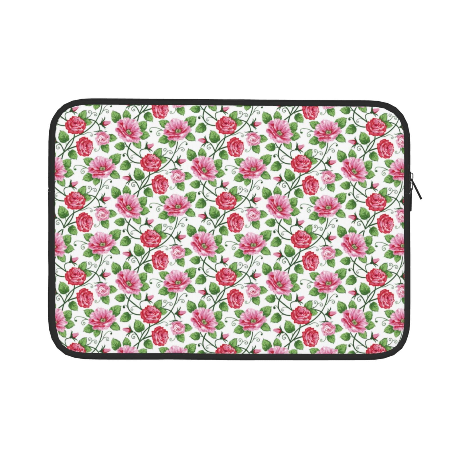 Pofeuu Flower Print Laptop Carrying Case,13-15-Inch Laptop and Tablet ...