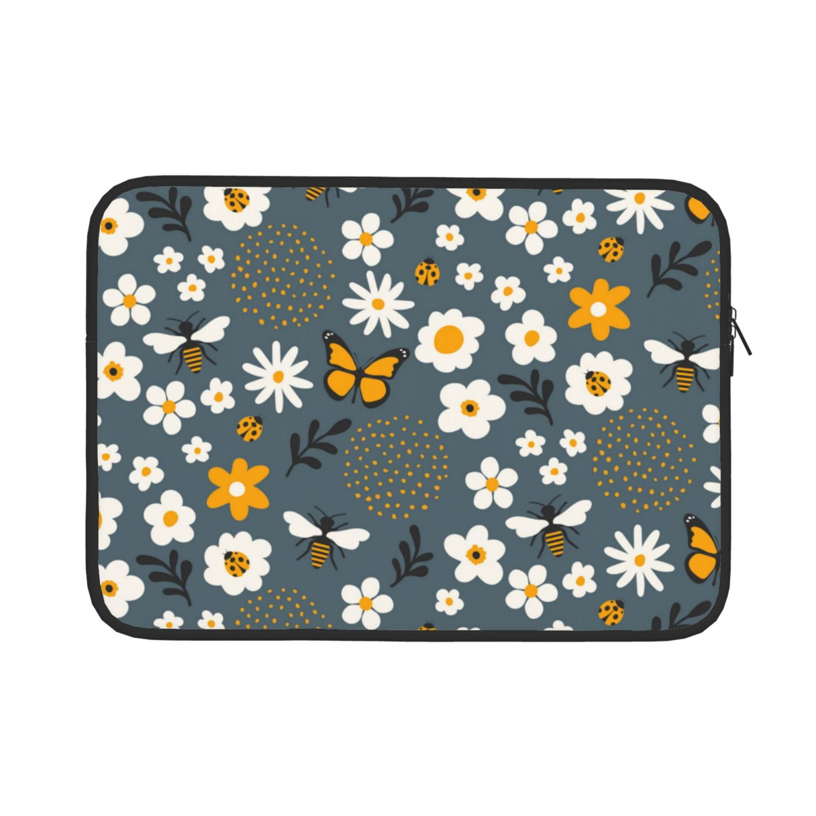 Pofeuu Flowers and Bee Print Laptop Carrying Case,13-15-Inch Laptop and ...