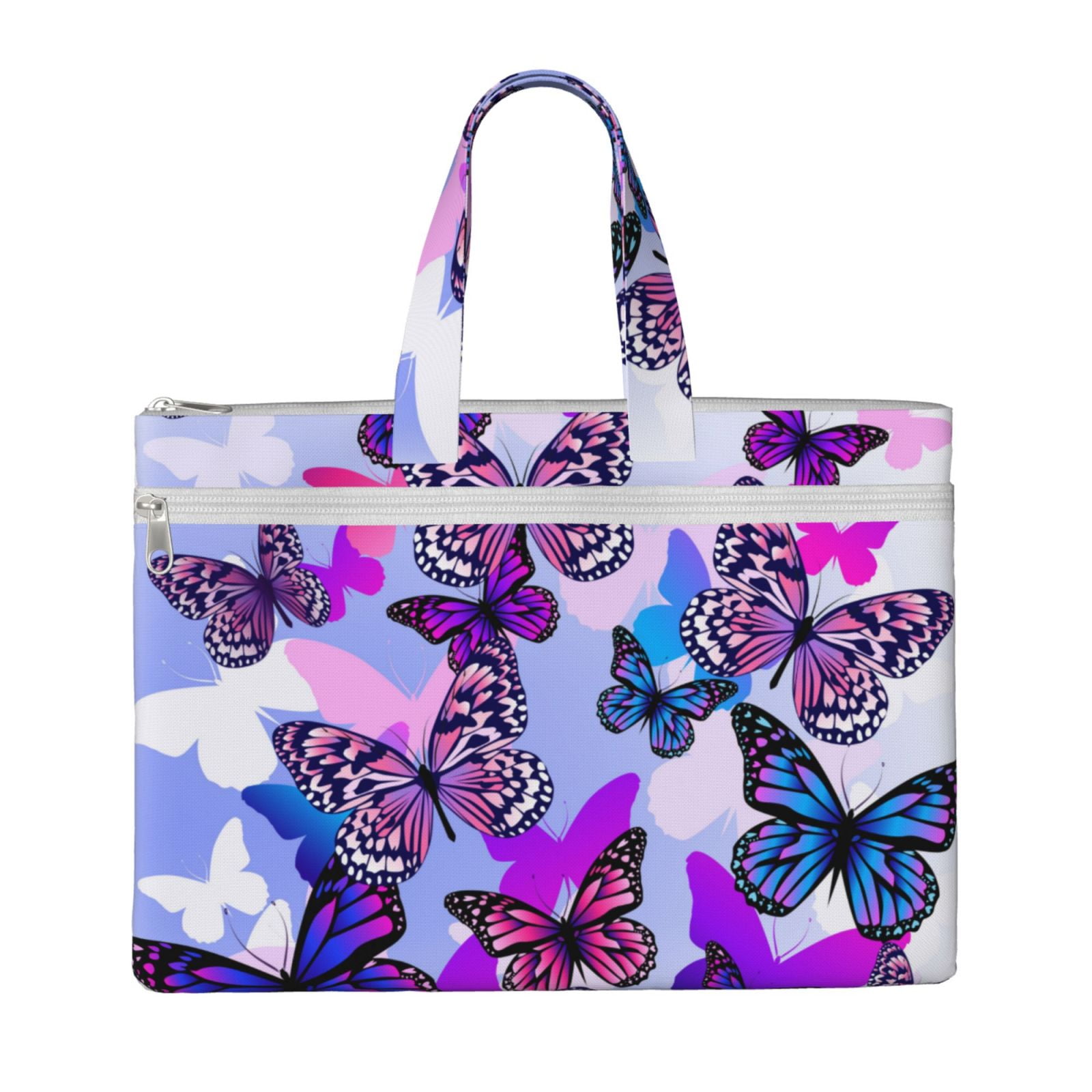 Pofeuu Flying Butterflies Print Laptop Bag Carrying - Computer Bag ...