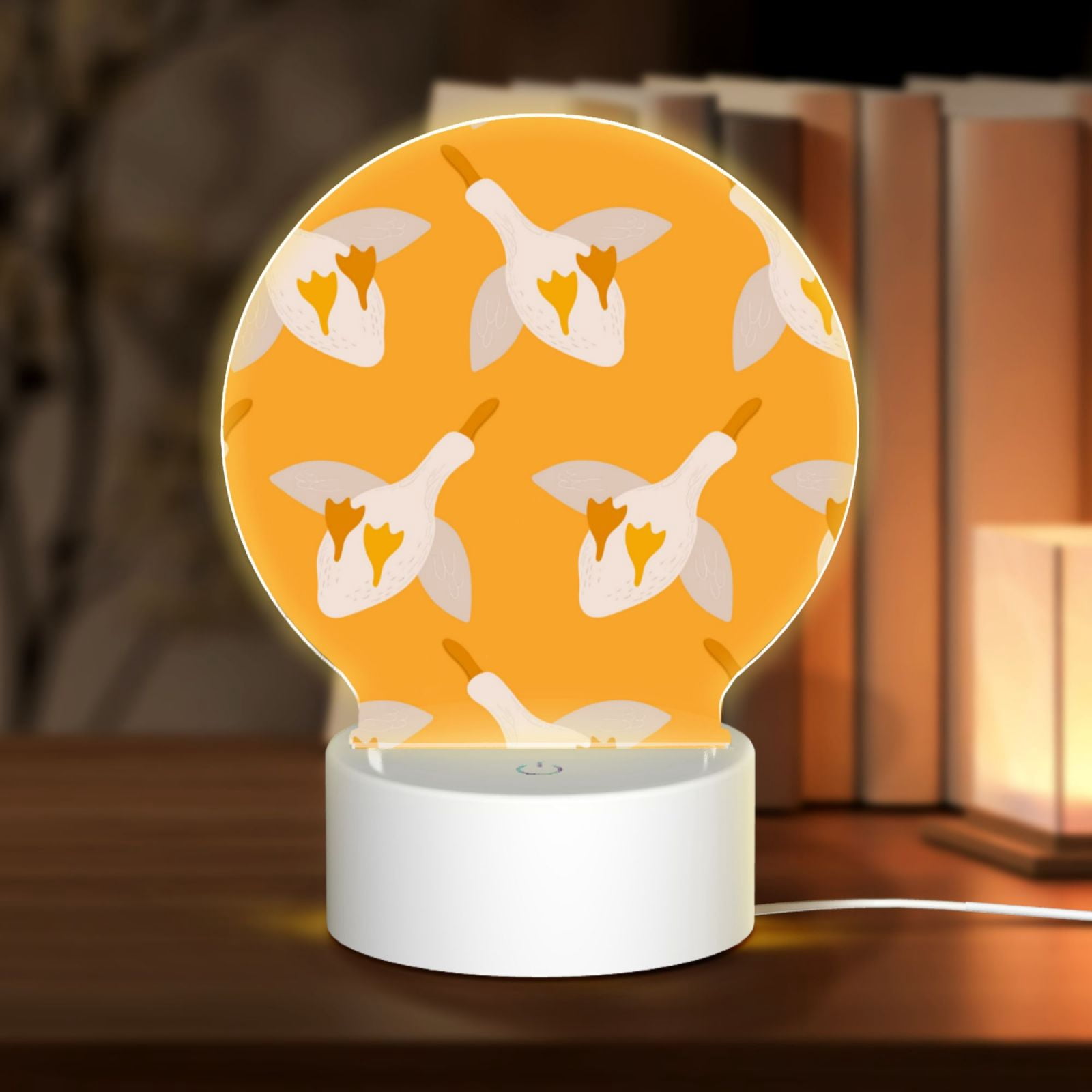 Pofeuu Flying Ducks Print LED Christmas Night Light Lamp Base Gift DIY ...