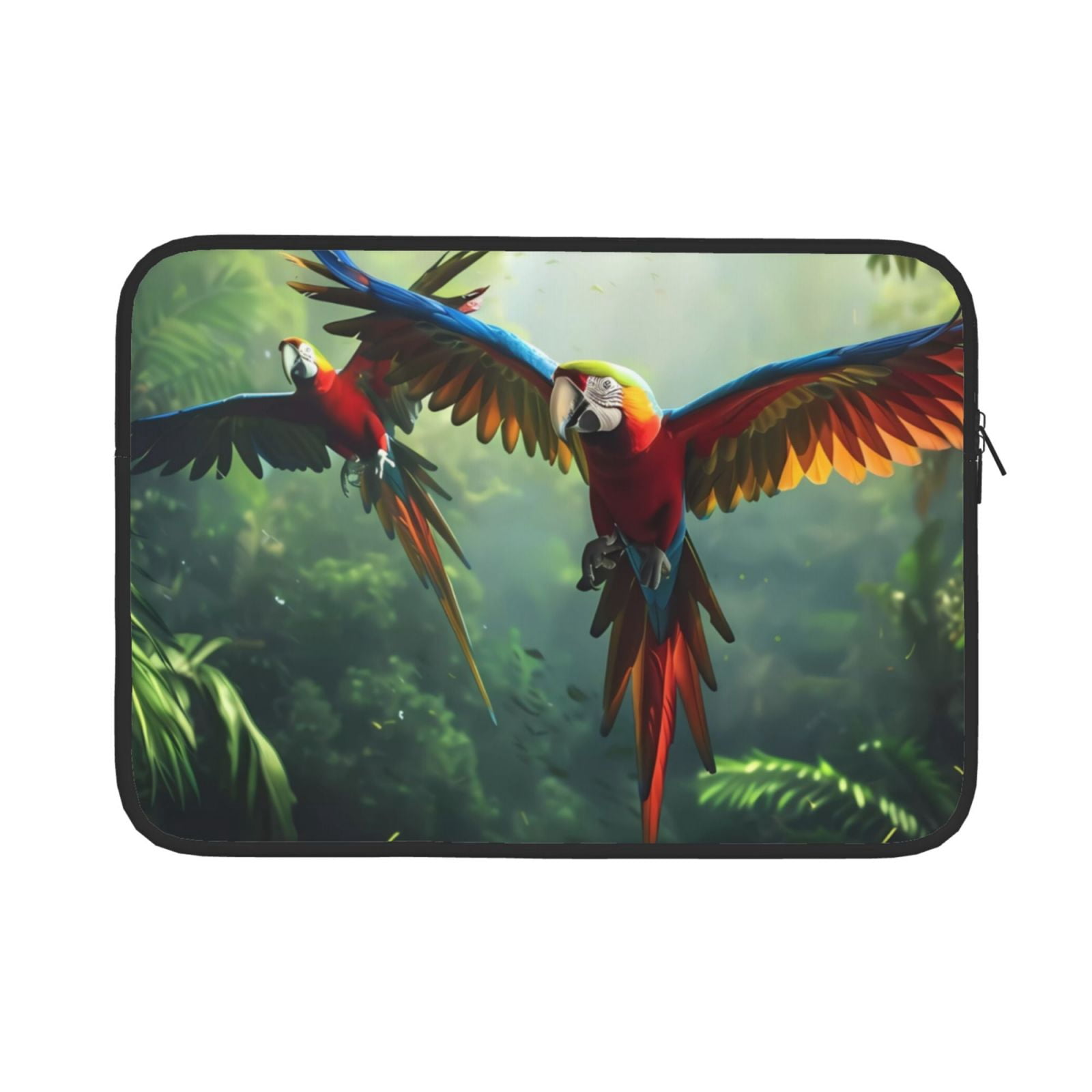 Pofeuu Flying Parrots In Jungle Print Laptop Carrying Case,13-15-Inch ...