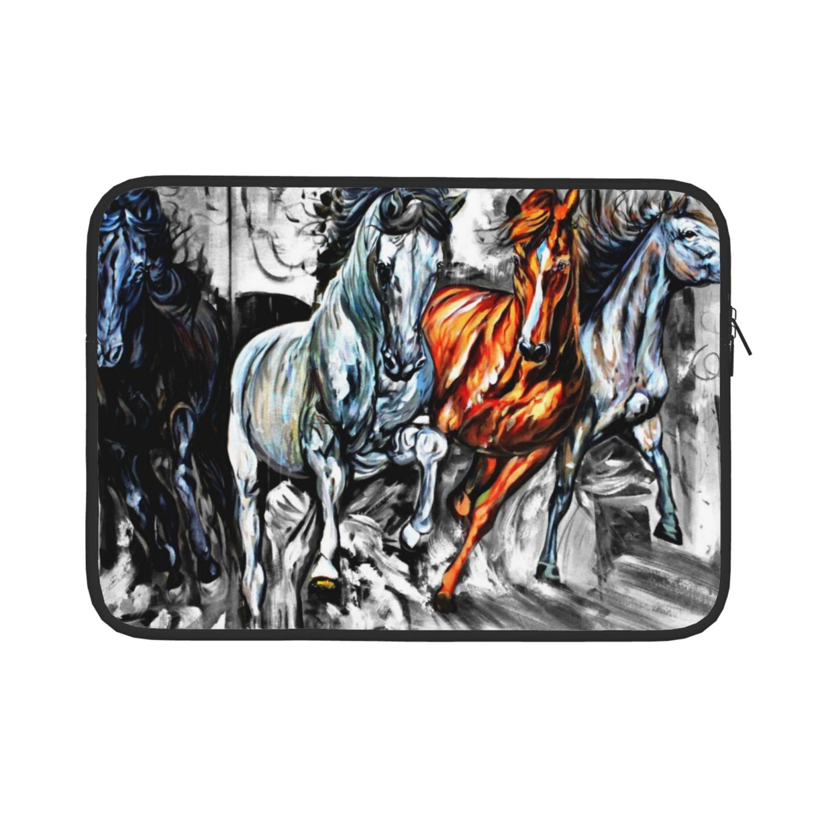 Pofeuu Four Running Horses Print Laptop Carrying Case,13-15-Inch Laptop ...