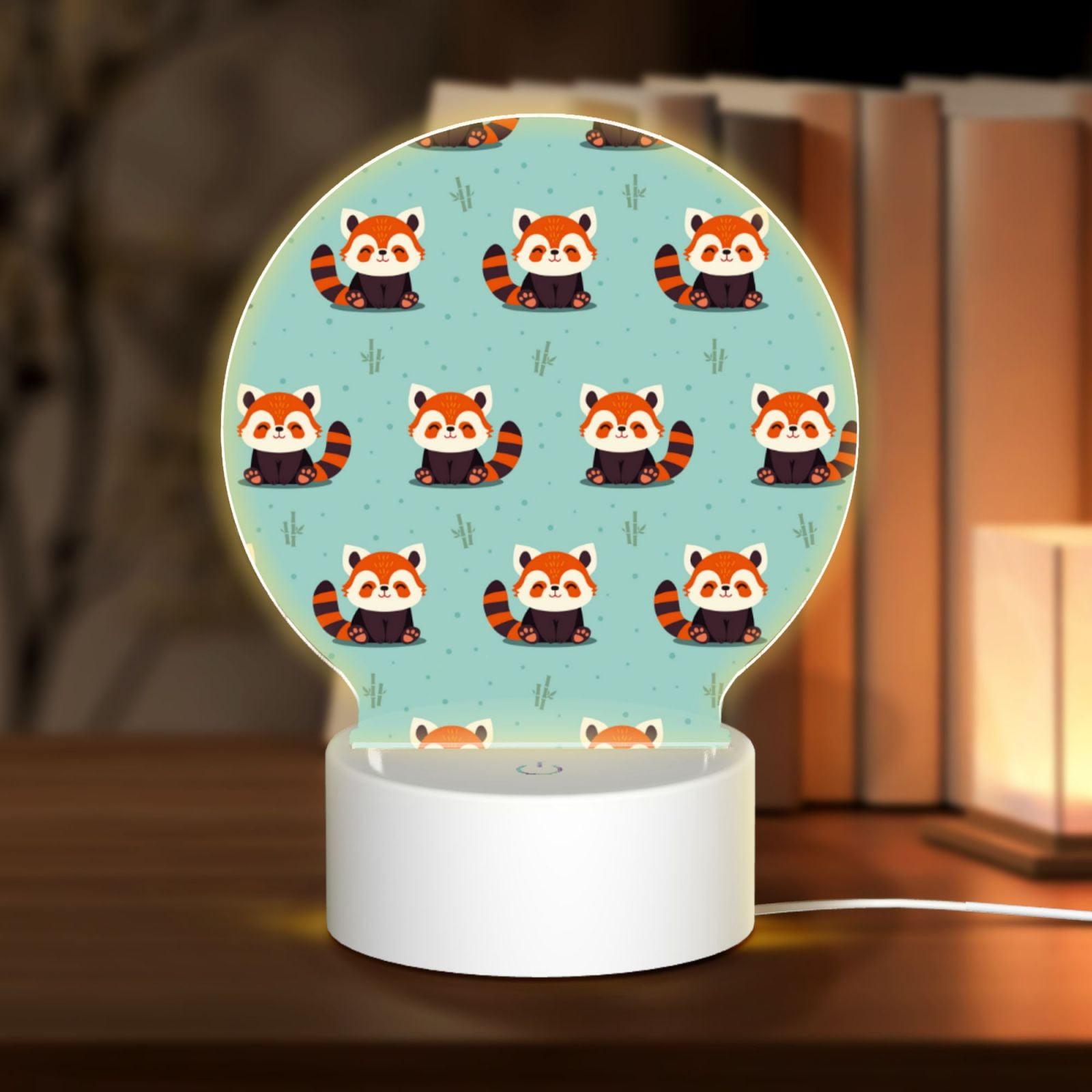 Pofeuu Fox Print LED Christmas Night Light Lamp Base Gift DIY 3D Clear ...