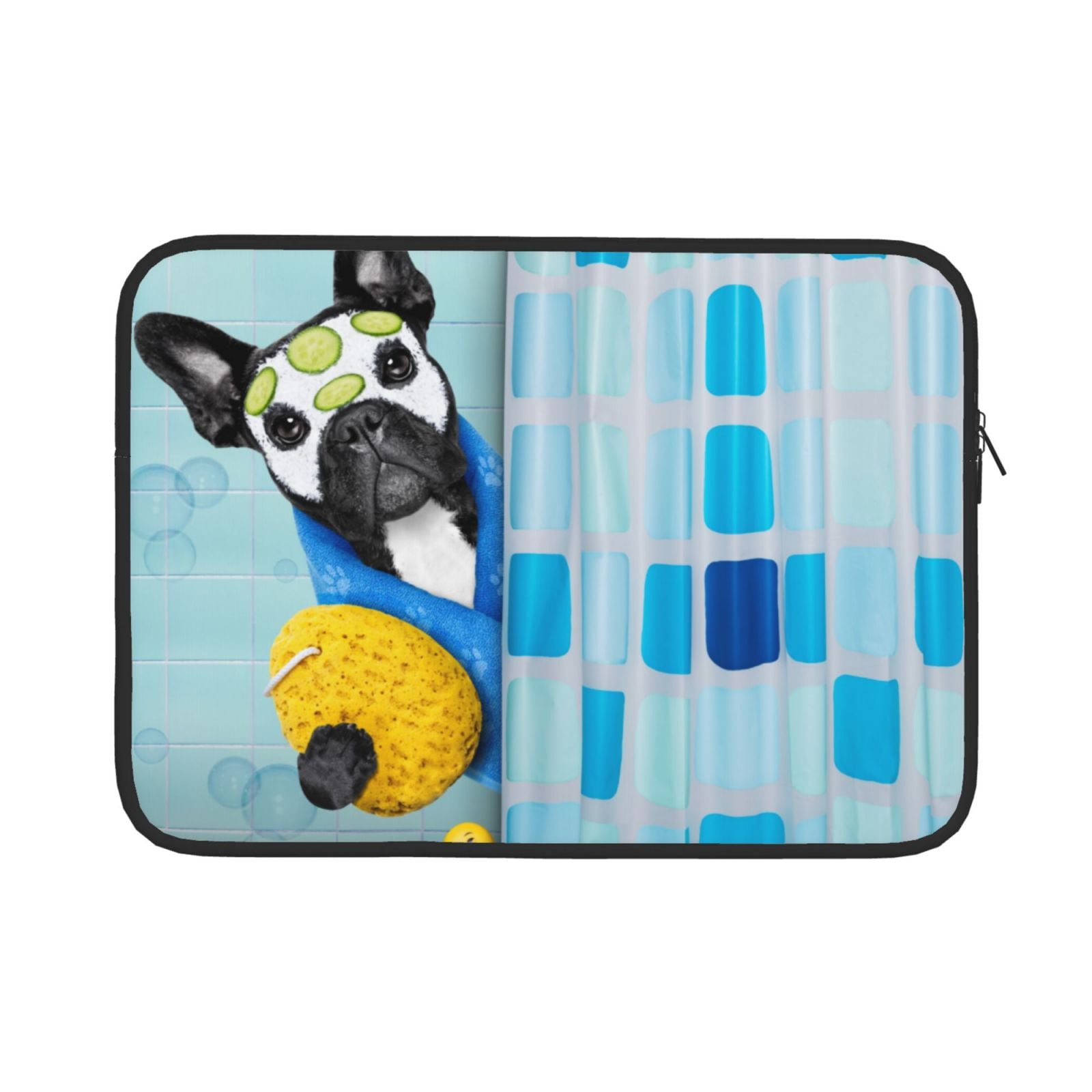 Pofeuu French Bulldog Dog in a Bathtub Print Laptop Carrying Case,13-15 ...