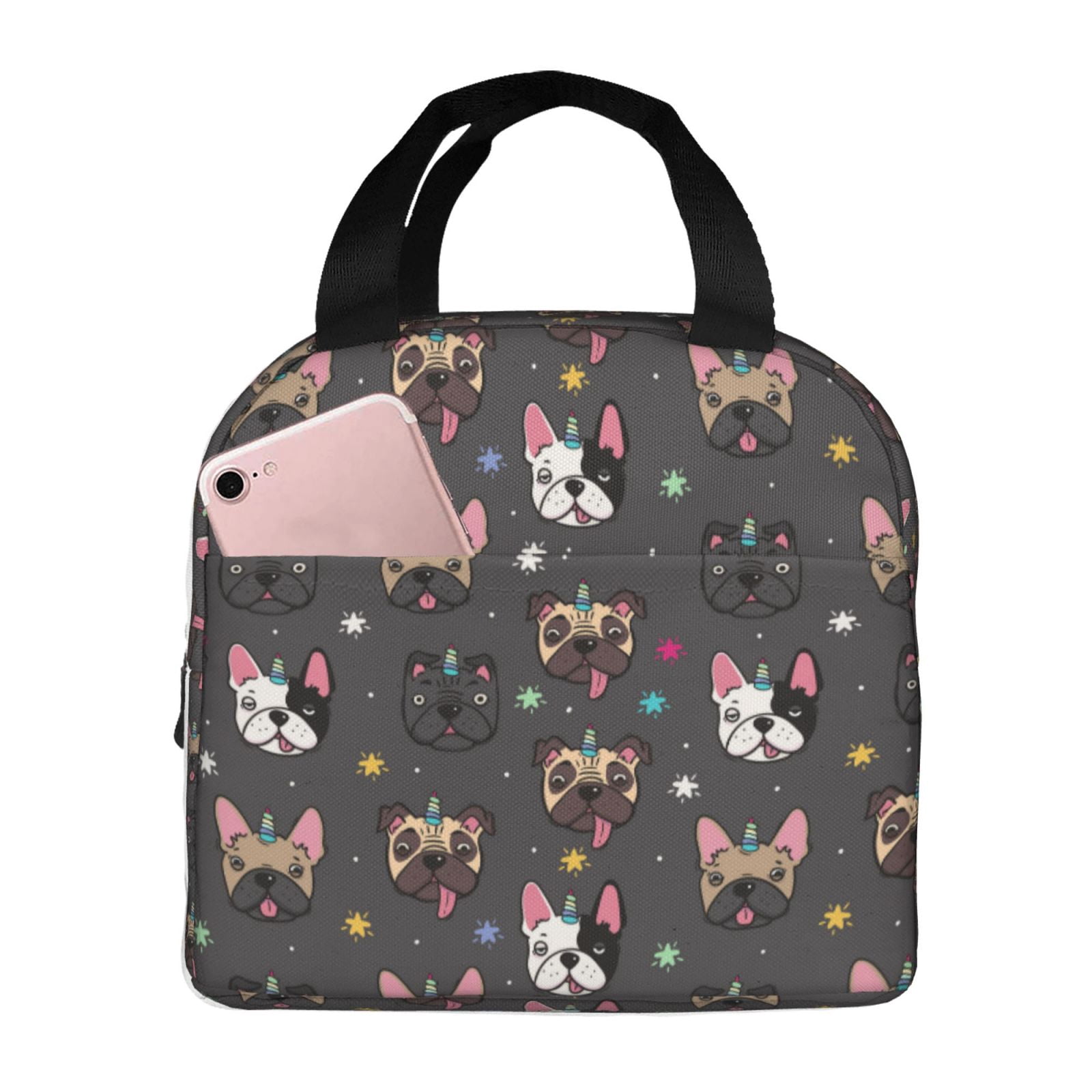 Pofeuu French Bulldogs Print Lunch Bag Lunch Box Insulated Lunch Bag ...