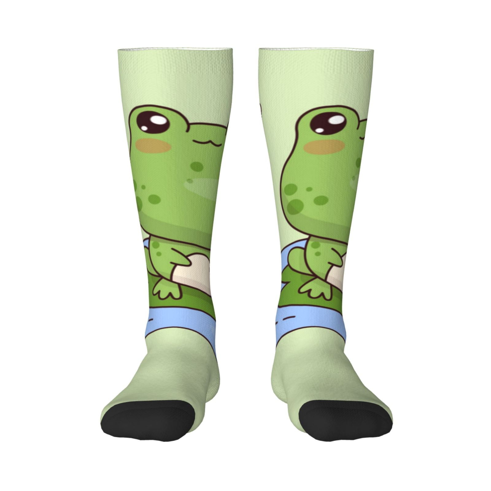 Pofeuu Frog Amanita Mushroom Print Stockings, Adult Running Hiking ...