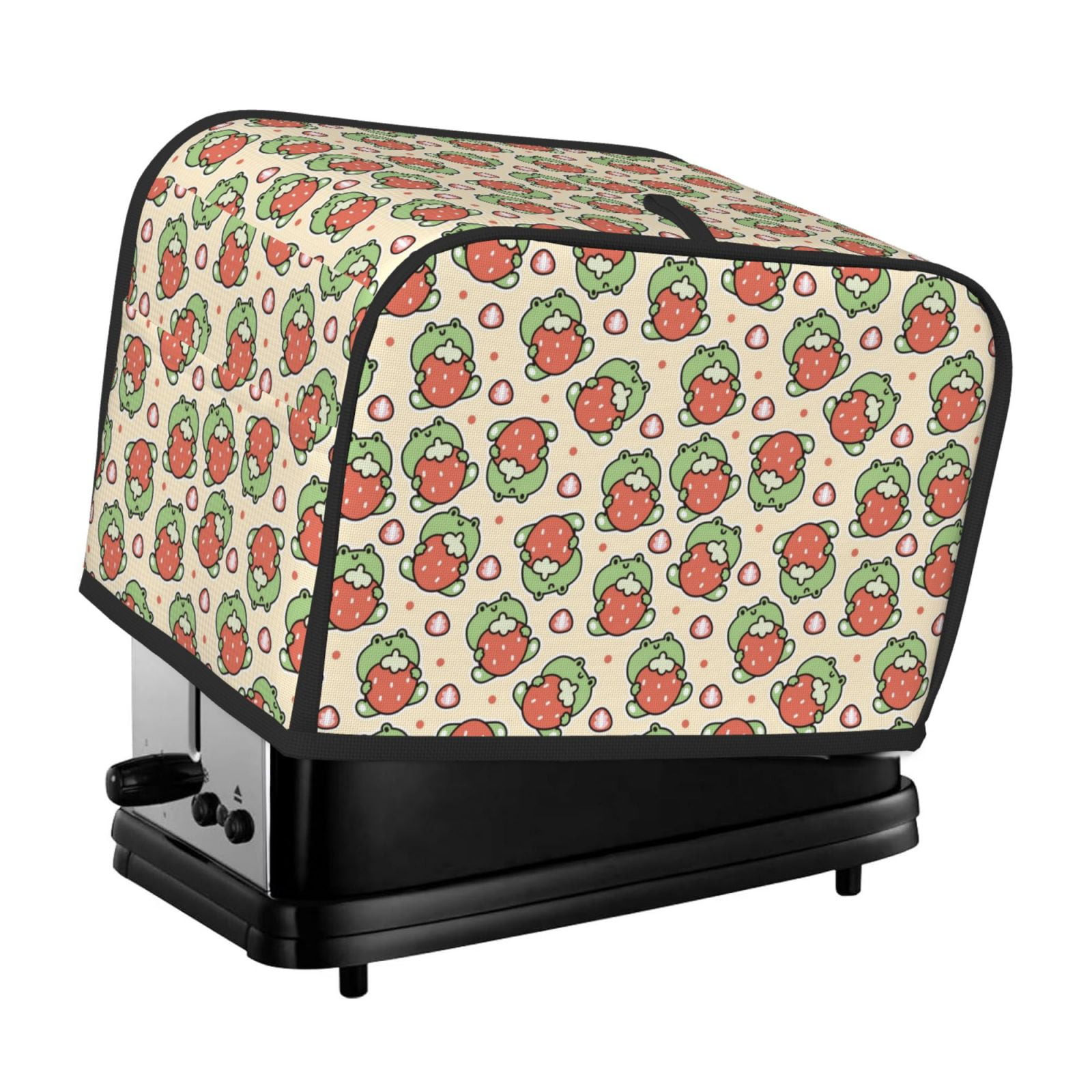 Pofeuu Frog Hold Strawberry Print Universal Two Slice Toaster Cover ...