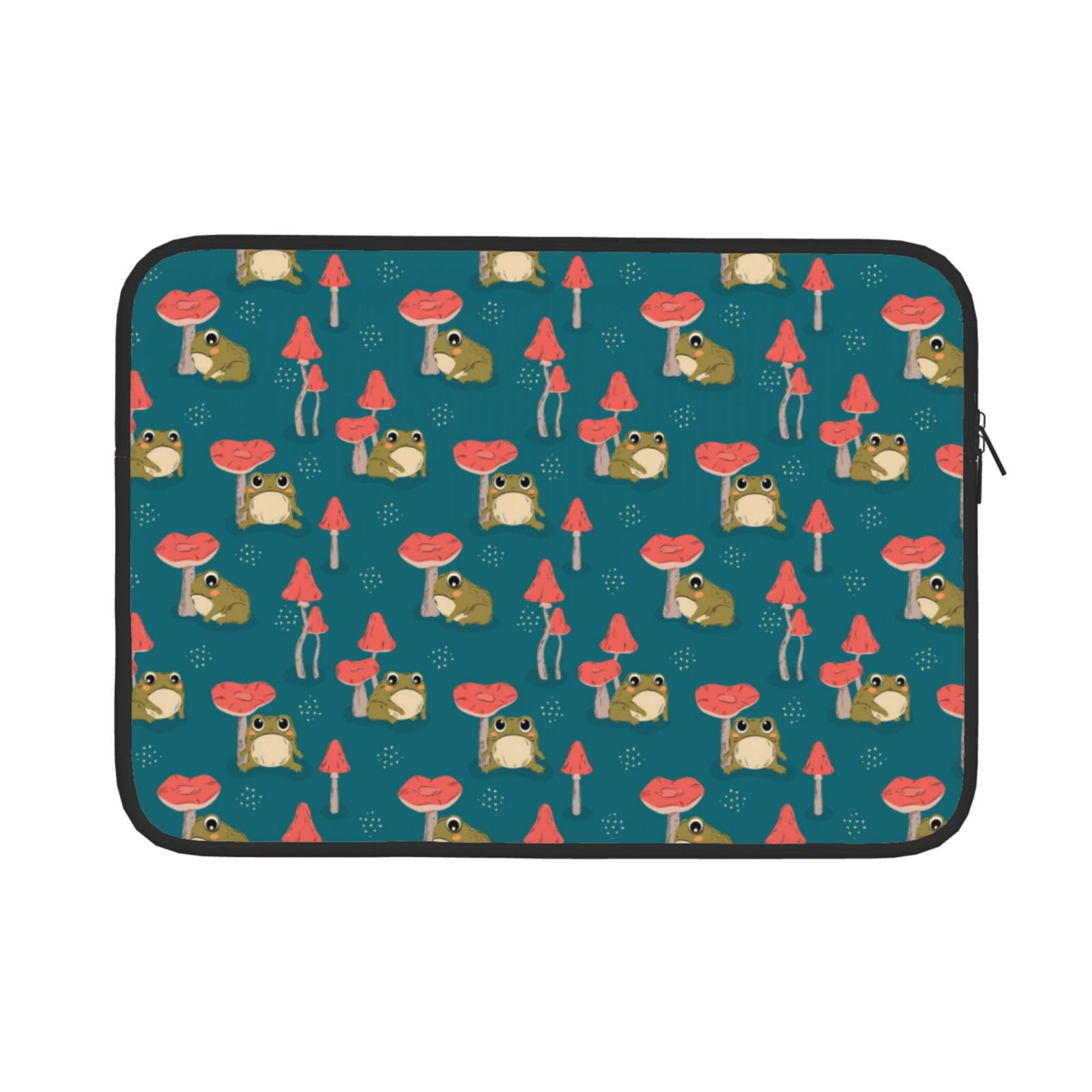 Pofeuu Frog and Mushrooms Print Laptop Carrying Case,13-15-Inch Laptop ...