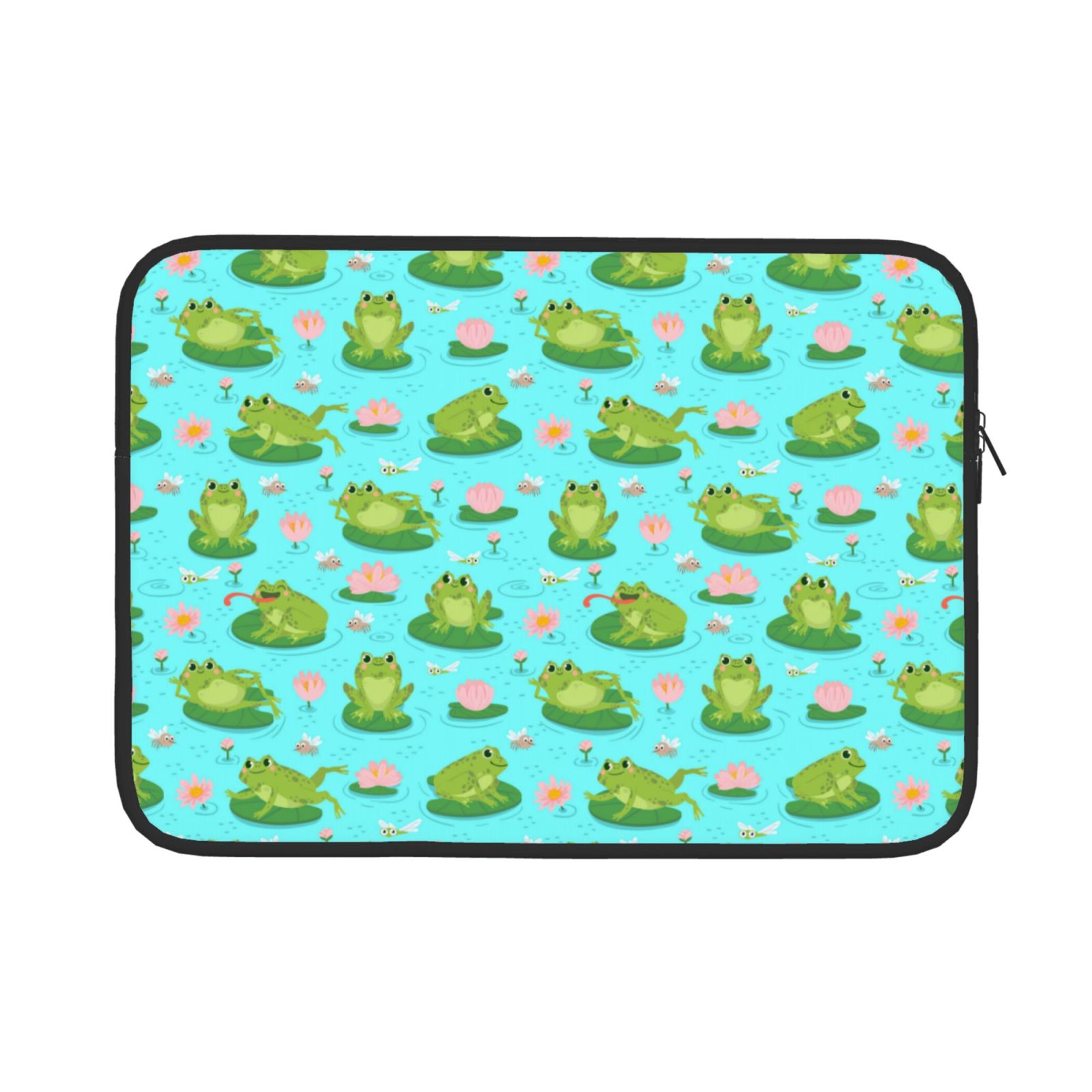 Pofeuu Frogs And Aquatic Plants Print Laptop Carrying Case,13-15-Inch ...