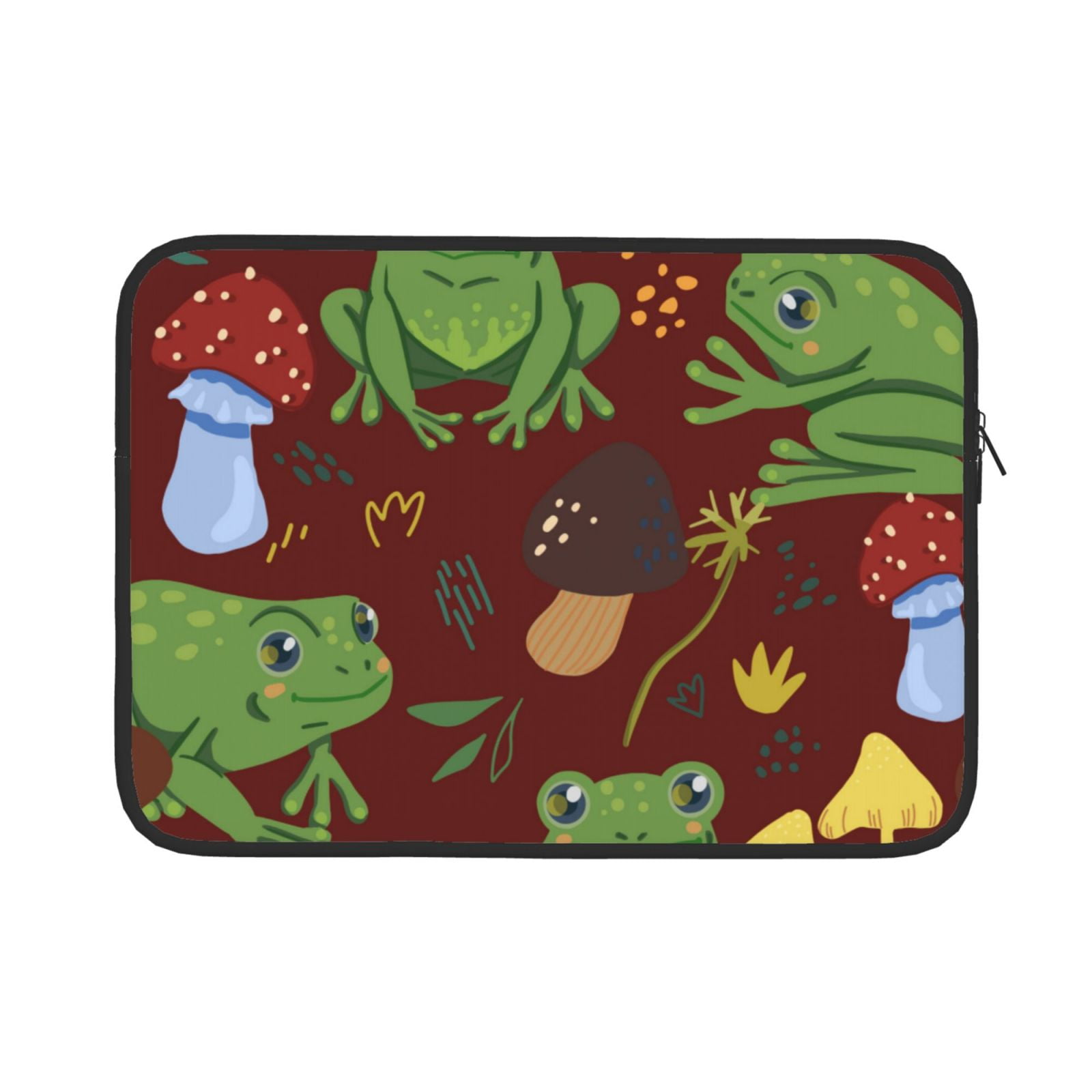 Pofeuu Frogs and Mushrooms Print Laptop Carrying Case,13-15-Inch Laptop ...