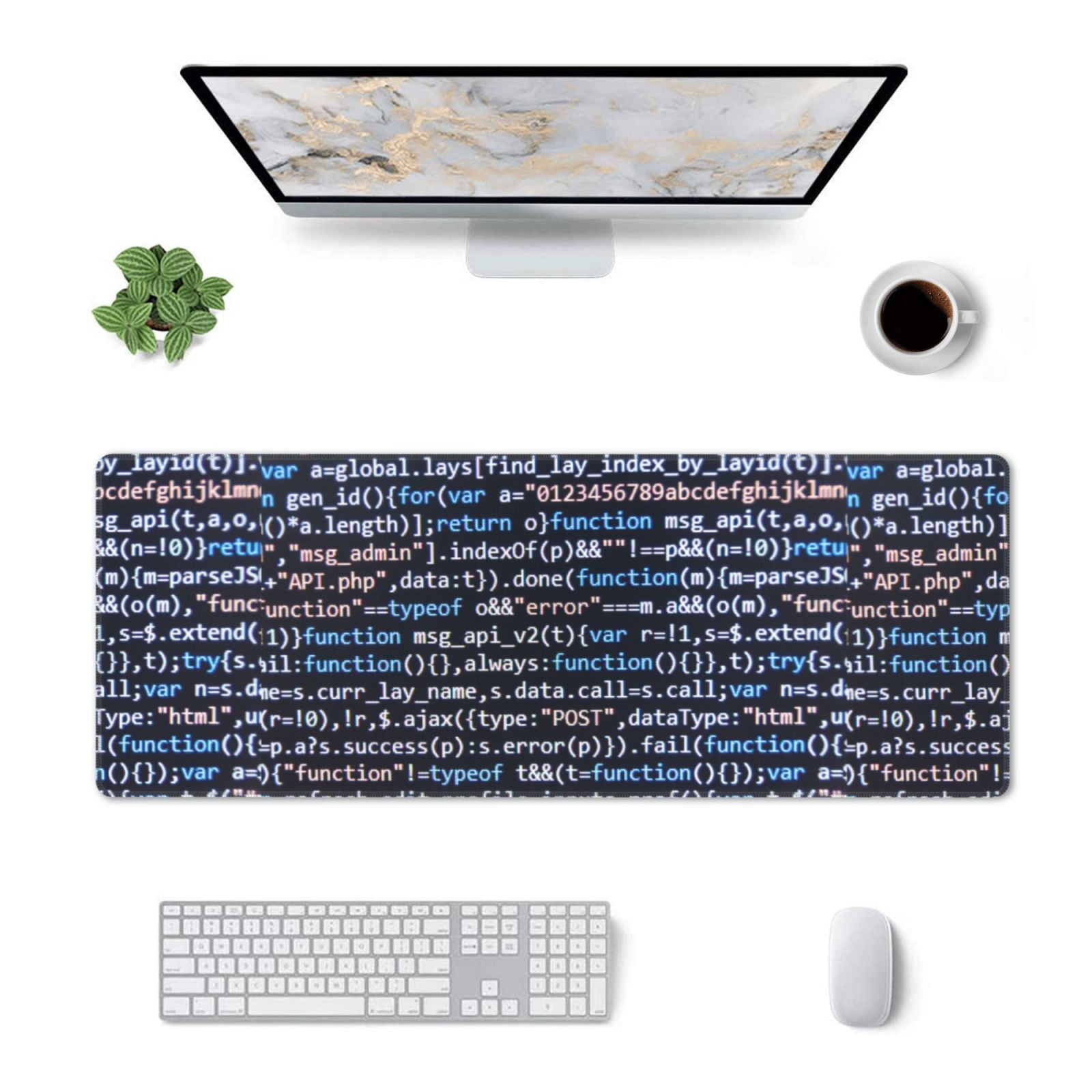 Pofeuu Function Source Code Print Desk Mat for Keyboard and Mouse ...
