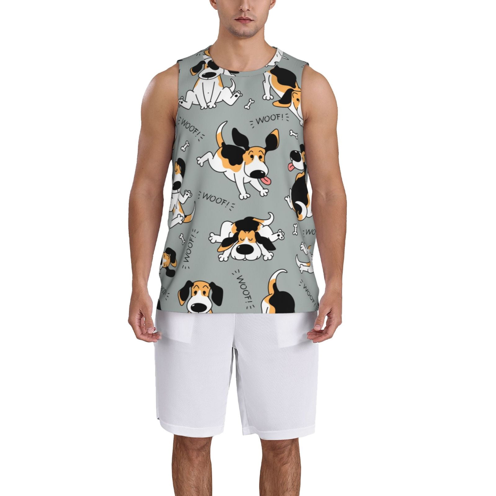 Pofeuu Funny Beagle Active Dog Print Basketball Jersey, Shirts for Men ...