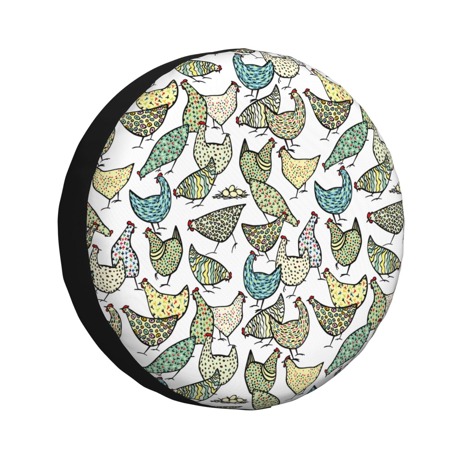 Pofeuu Funny Chicken Print Spare Tire Wheel Cover for Car Truck SUV ...
