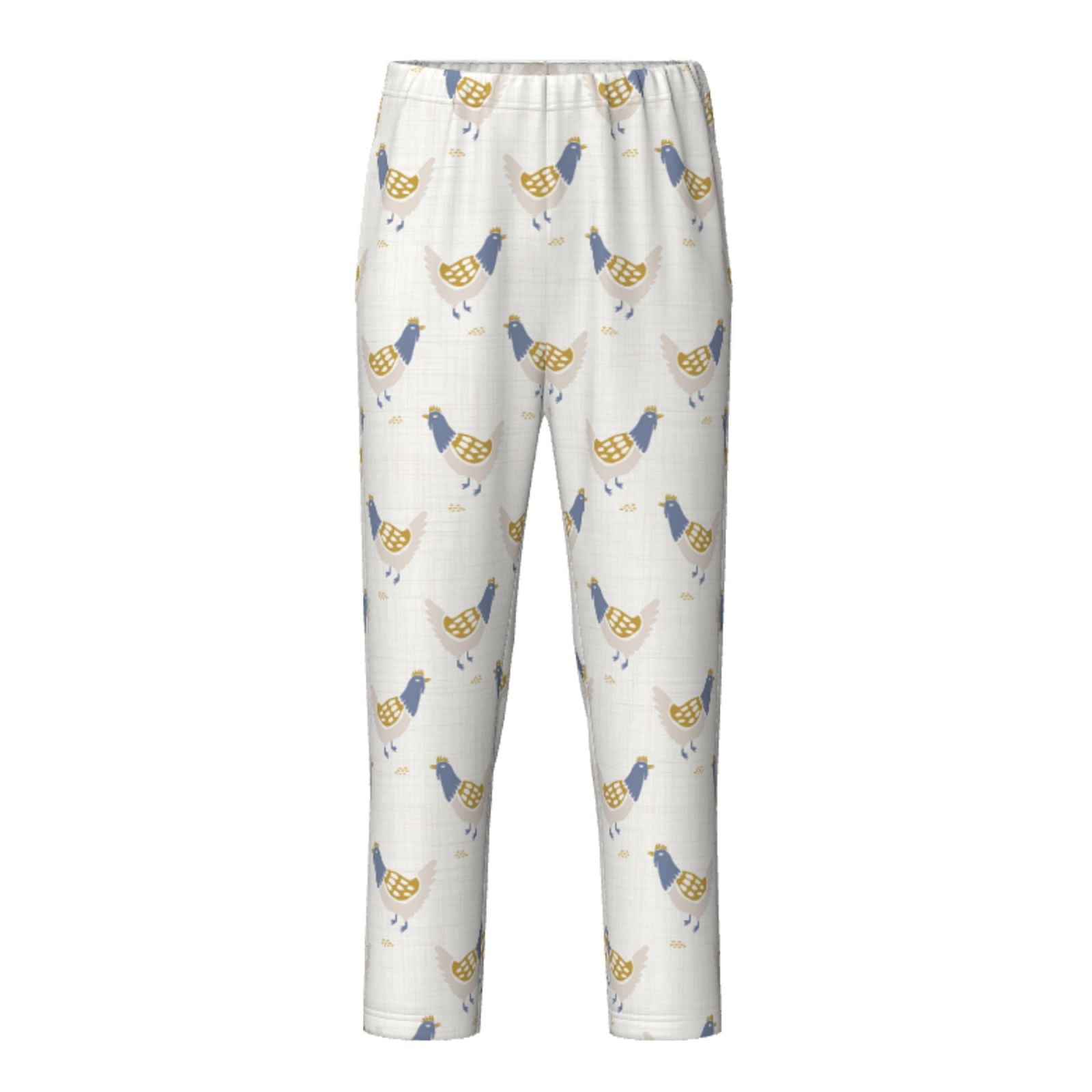 Pofeuu Funny Chicken Print Teenagers' Pajama Pants, Soft Lounge Pajama ...