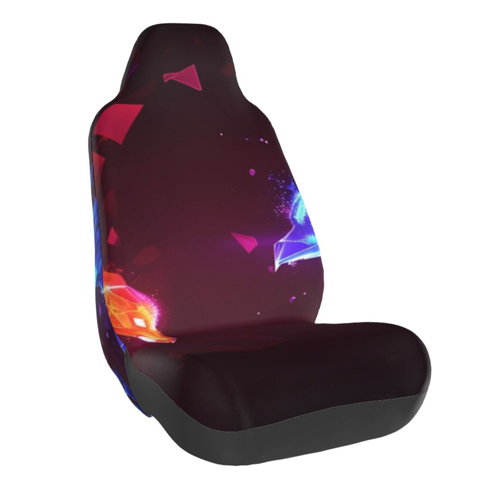 Pofeuu Futuristic Red And Blue Bird Print Automotive Car Seat Covers ...