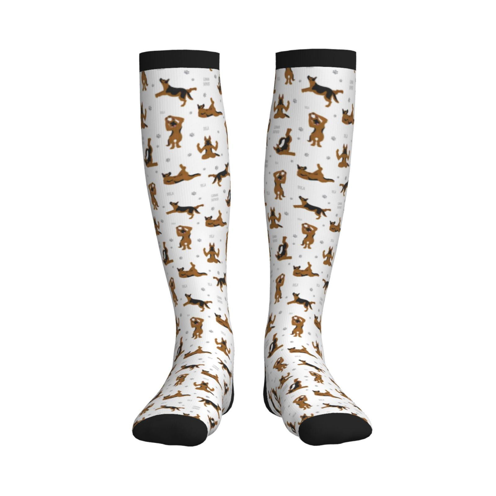 Pofeuu German Shepherd Dog Print Compression Socks for Women & Men ...