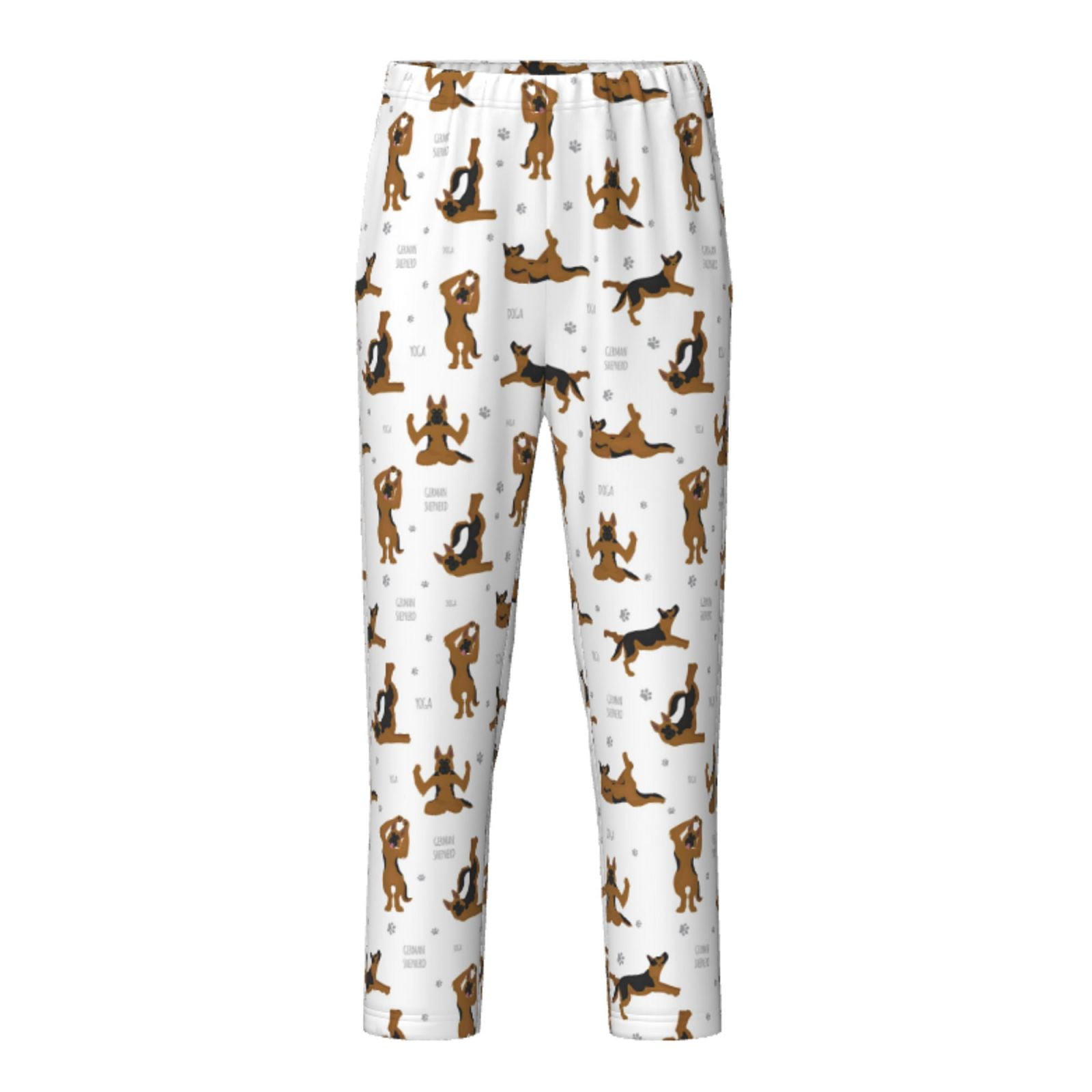 Pofeuu German Shepherd Dog Print Teenagers' Pajama Pants, Soft Lounge ...