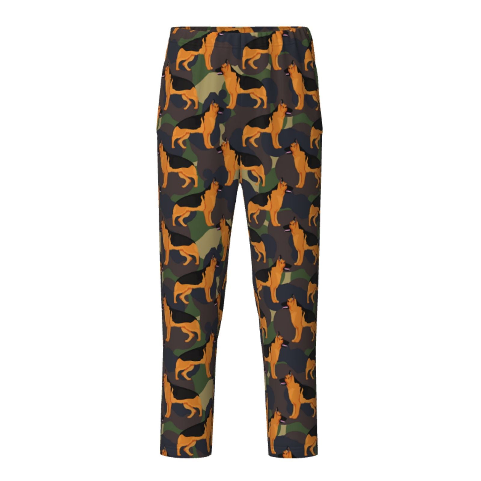 Pofeuu German Shepherd Dog Print Teenagers' Pajama Pants, Soft Lounge ...
