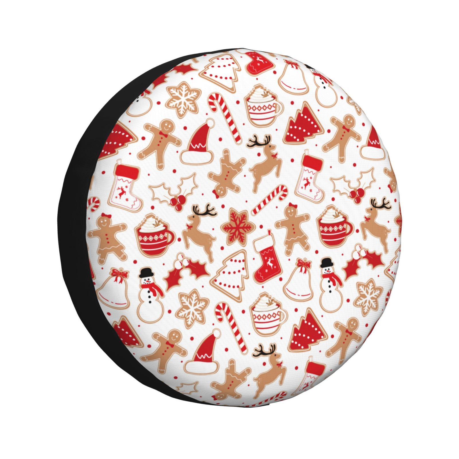 Pofeuu Gingerbread Holiday Sweets Print Spare Tire Wheel Cover for Car ...