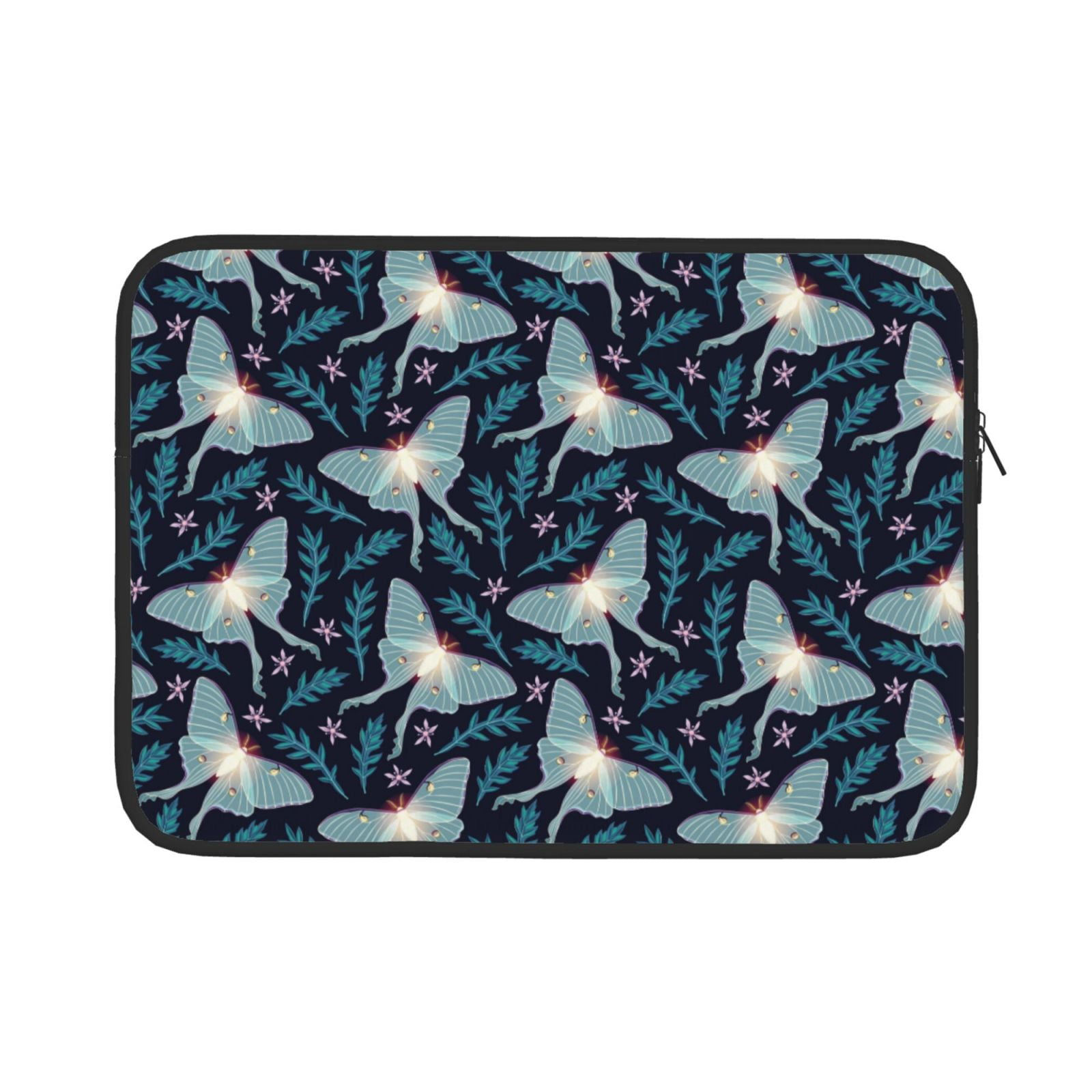 Pofeuu Glowing Butterfly Print Laptop Carrying Case,13-15-Inch Laptop and Tablet, Sleek Design ...