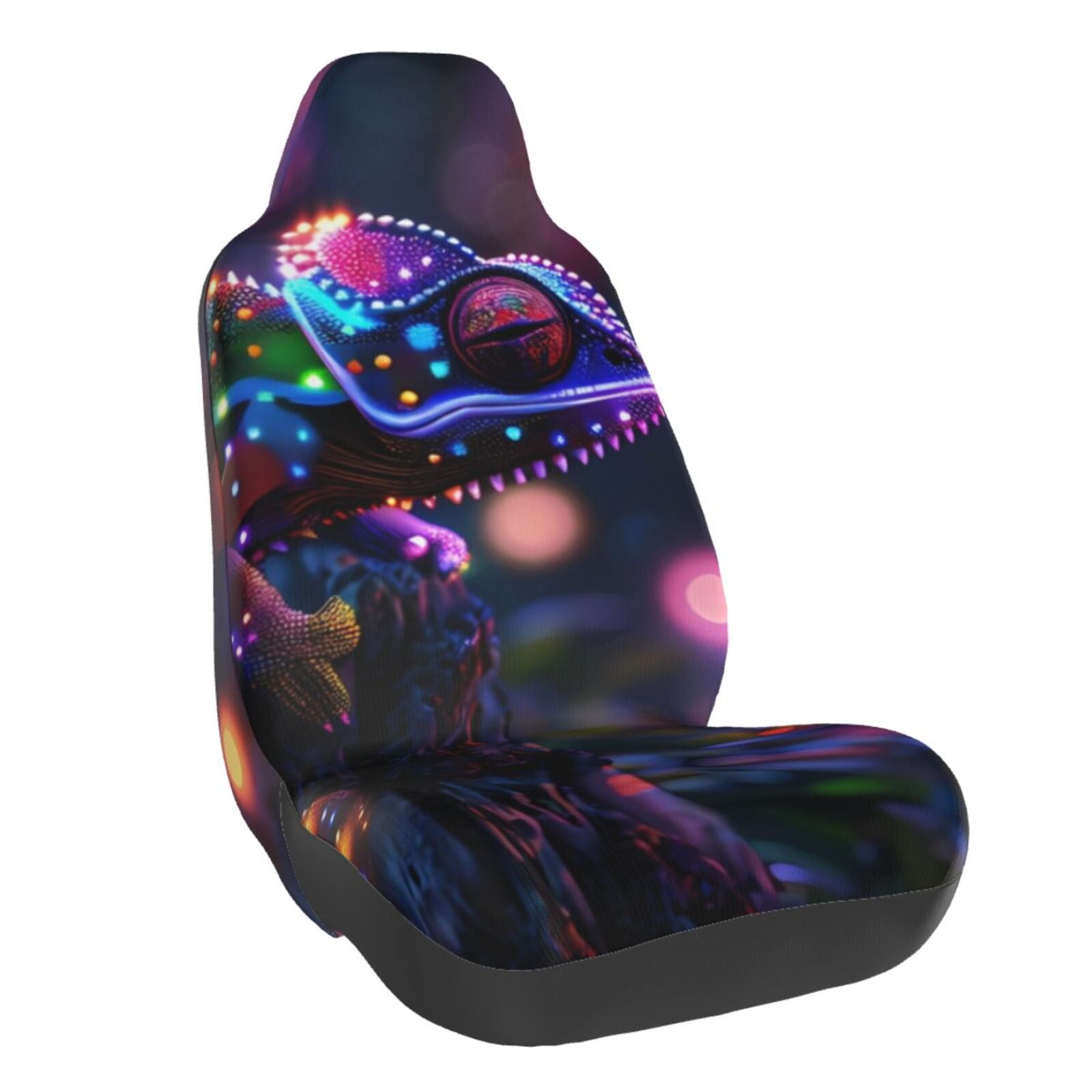 Pofeuu Glowing Chameleon Fantasy Art Print Automotive Car Seat Covers ...
