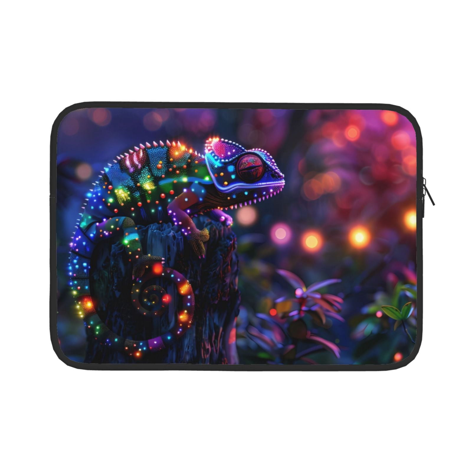 Pofeuu Glowing Chameleon Fantasy Art Print Laptop Carrying Case,13-15 ...
