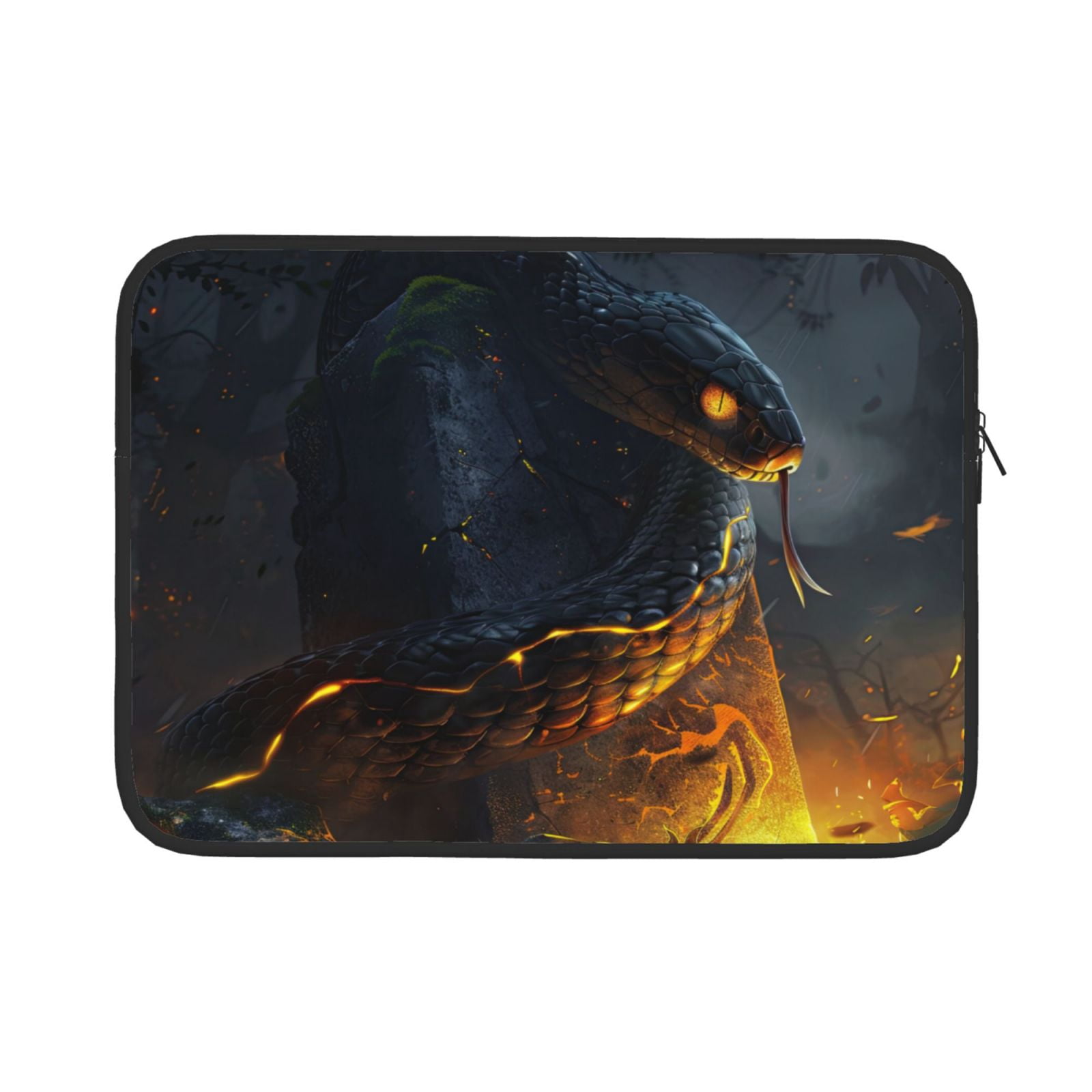 Pofeuu Glowing Snake Dark Forest Print Laptop Carrying Case,13-15-Inch ...