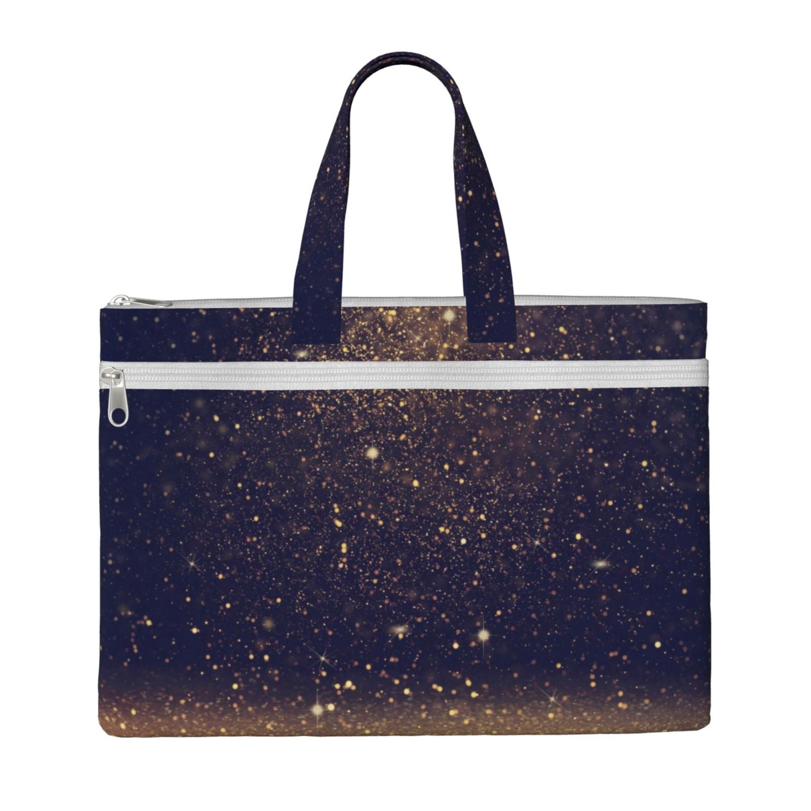 Pofeuu Gold Black Glitter Print Laptop Bag Carrying - Computer Bag ...