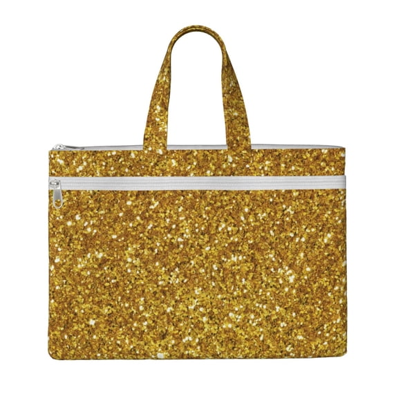 Pofeuu Gold Glitter Print Laptop Bag Carrying - Computer Bag Laptop ...