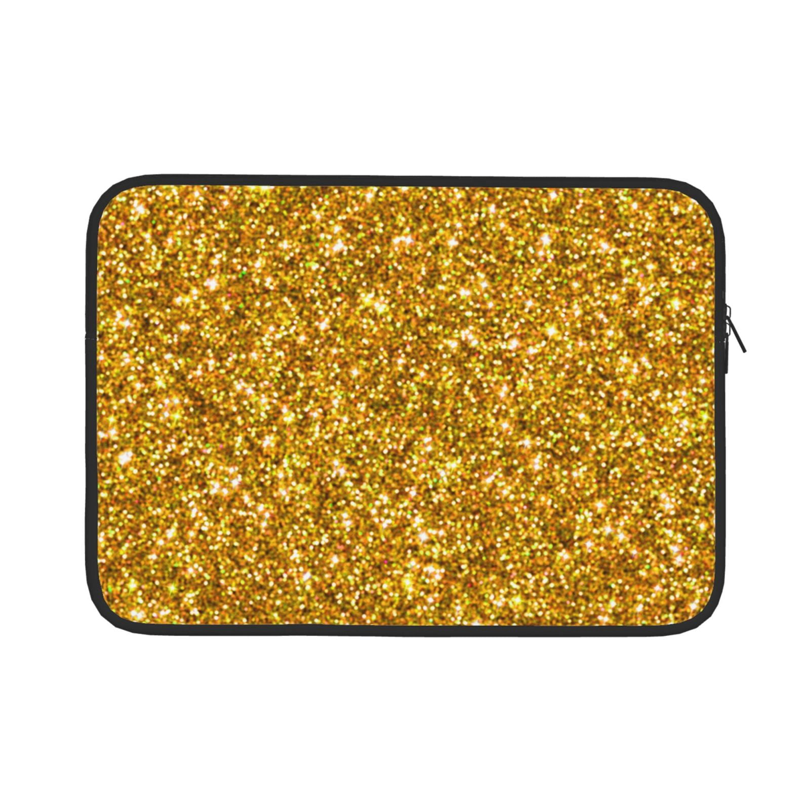 Pofeuu Gold Glitter Print Laptop Carrying Case,13-15-Inch Laptop and ...