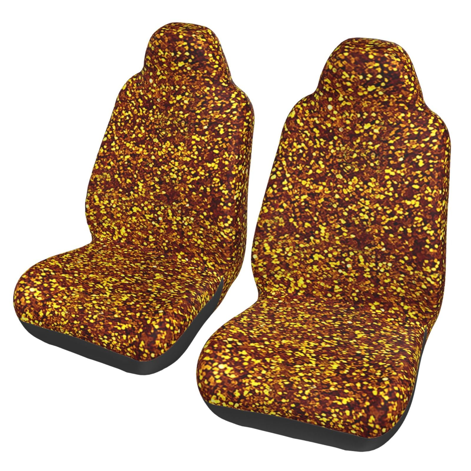Pofeuu Golden Glitter Print Automotive Car Seat Covers Flat Cloth Full ...