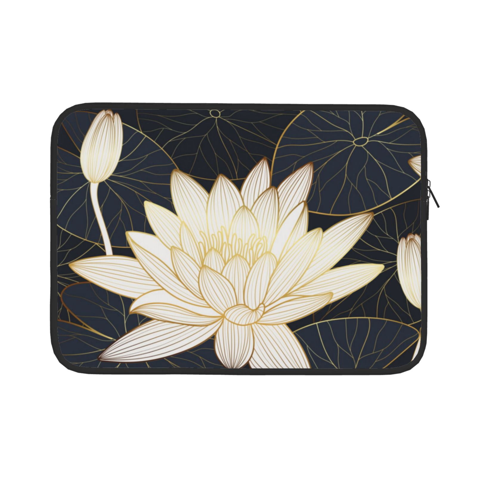 Pofeuu Golden Lotus Print Laptop Carrying Case,13-15-Inch Laptop and ...