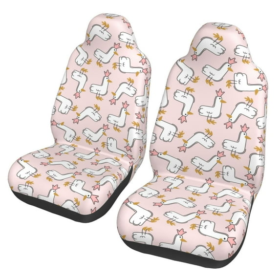Pofeuu Goose Queen Print Automotive Car Seat Covers Flat Cloth Full Set ...