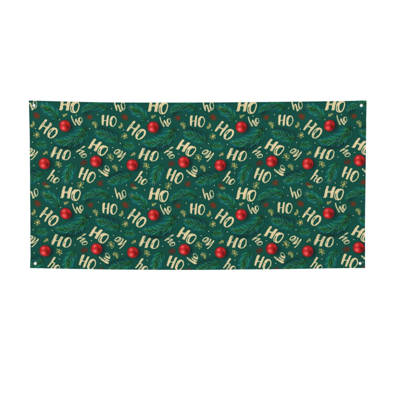 Pofeuu Green Background With Ho Print Colorful Yard Festival Banner ...