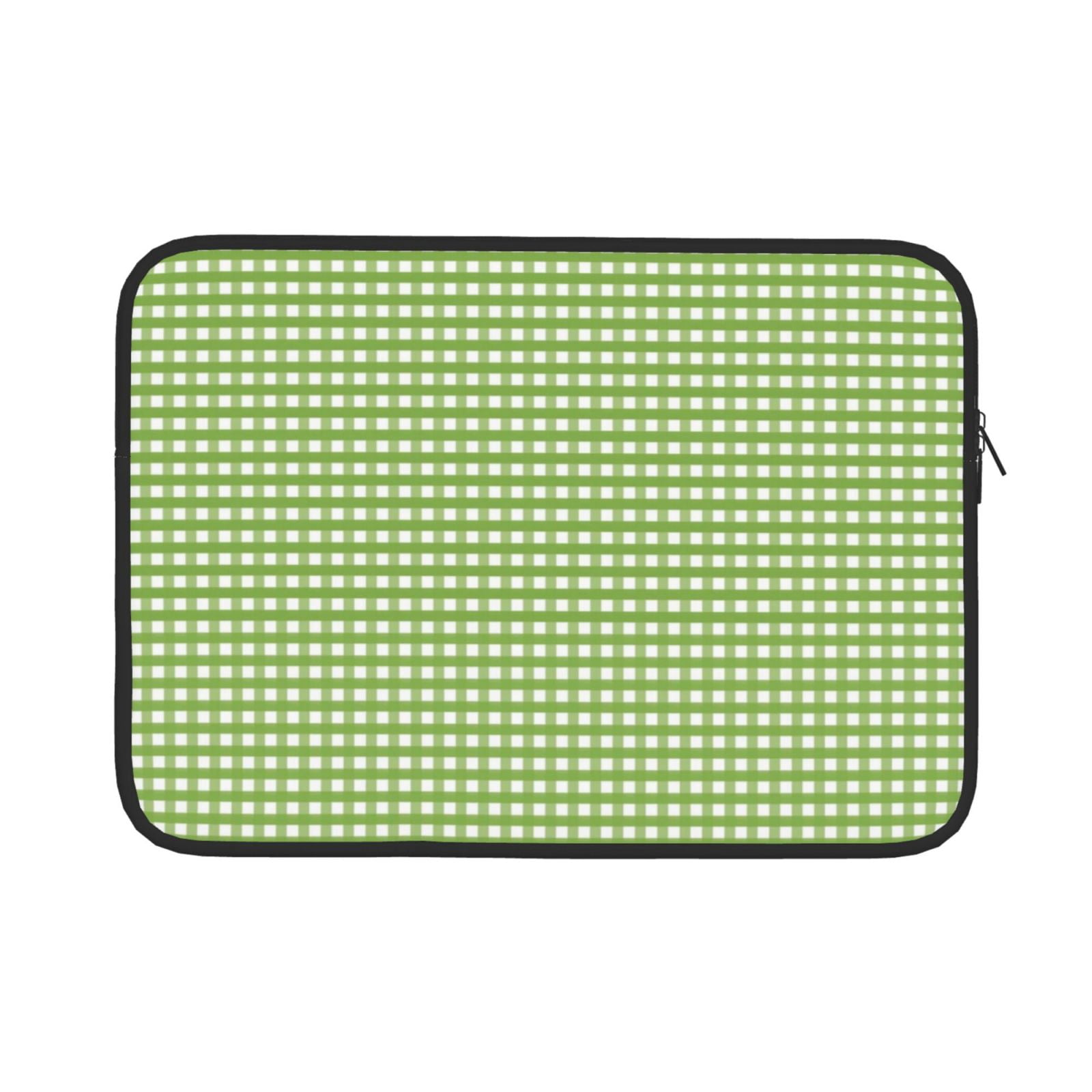 Pofeuu Green Gingham Print Laptop Carrying Case,13-15-Inch Laptop and ...