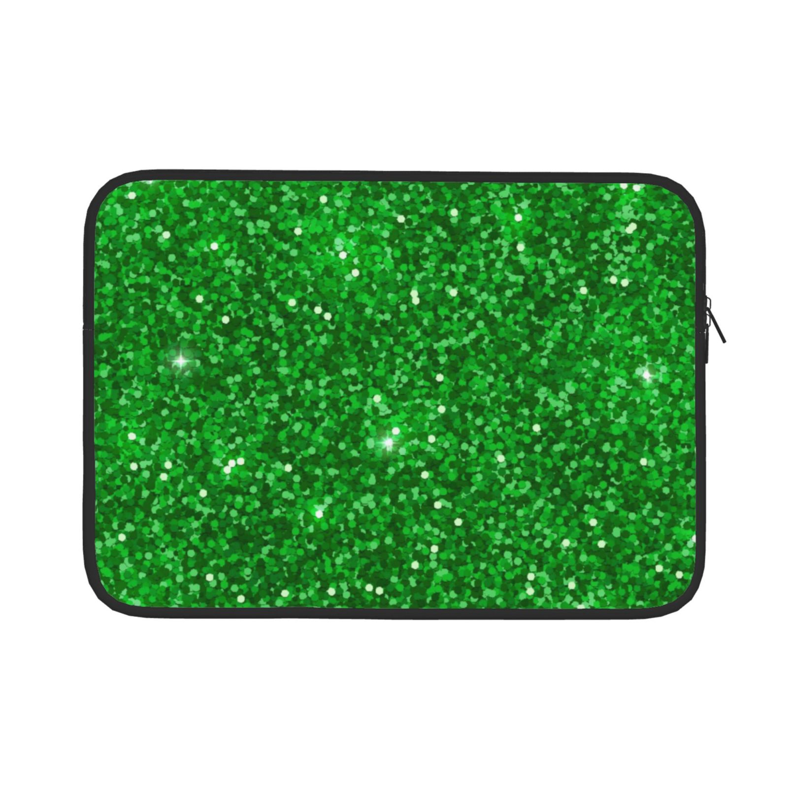 Pofeuu Green Glitter Print Laptop Carrying Case,13-15-Inch Laptop and ...