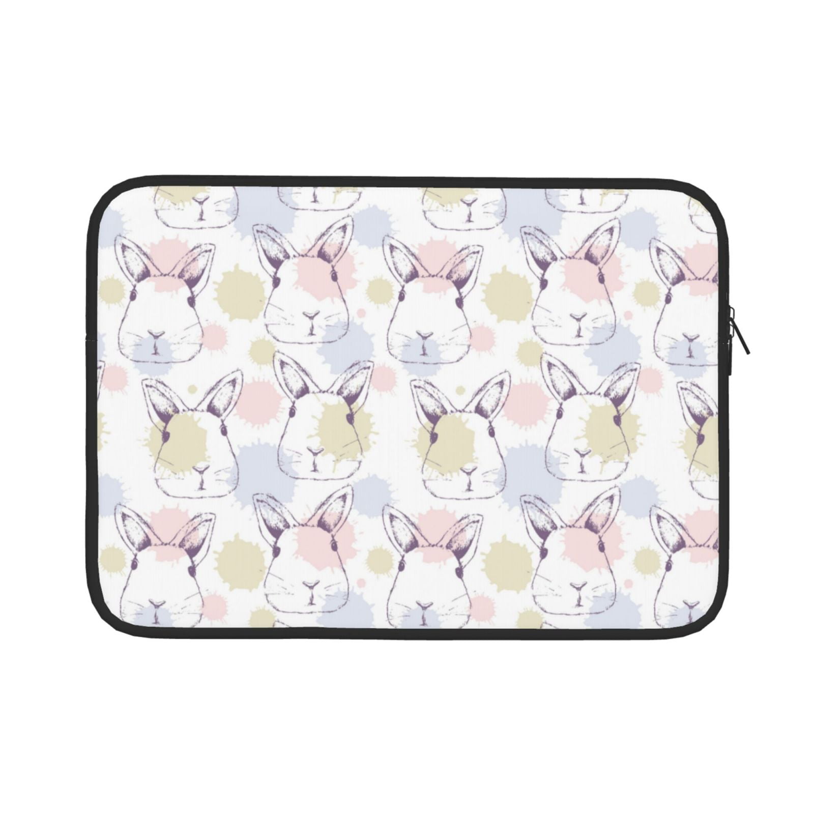 Pofeuu Hand Drawn Rabbit Print Laptop Carrying Case,13-15-Inch Laptop ...